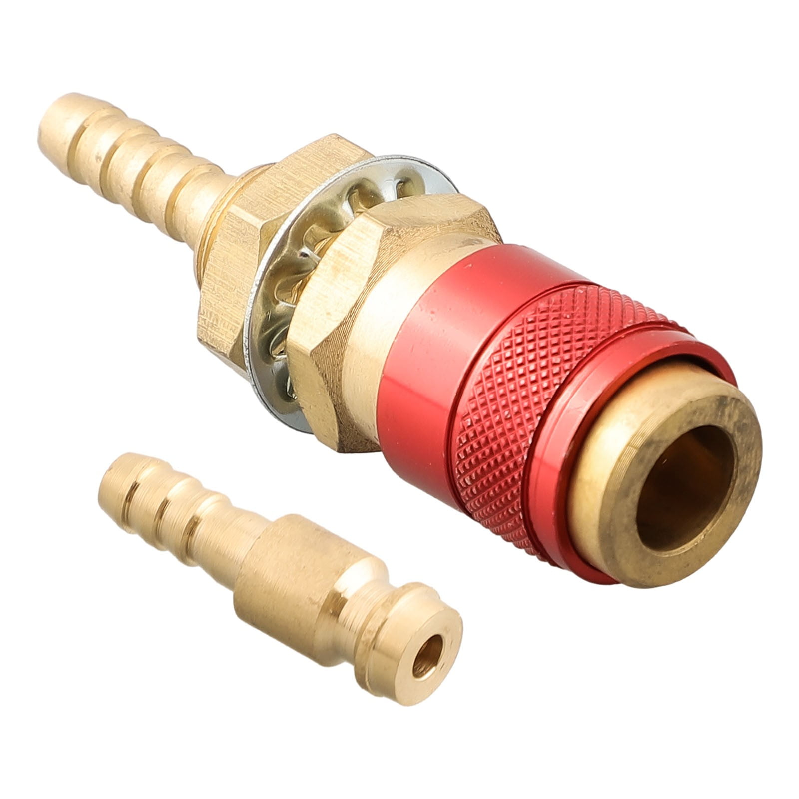 TIG Male Connector Kit 5mm And 8mm Water Cooled Brass Gas Adapter Quick ...