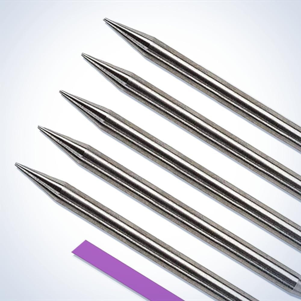 TIG Tungsten Sharpened Electrodes Purple Rare Earth Mix 5-Pack (1/8" x ...