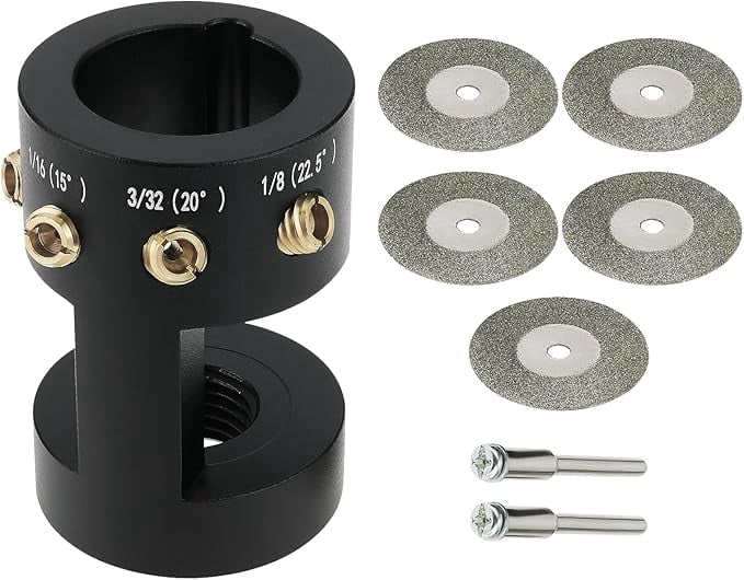 TIG Tungsten Sharpener Head Tool with 4 Cut-Off Slots Multi-Angle ...