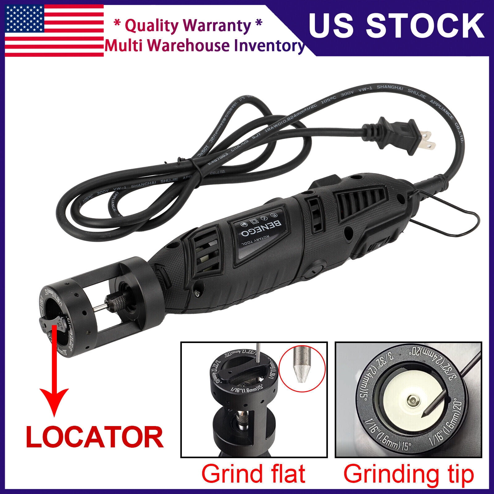 TIG Welding Tungsten Electrode Grinder Sharpener Multi-Angle Tool w ...