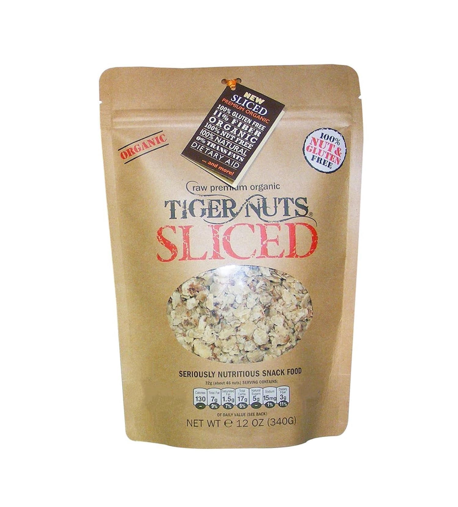 TIGER NUTS - AJH3 SLICED PREMIUM ORGANIC(12oz) | Gluten Free, High ...