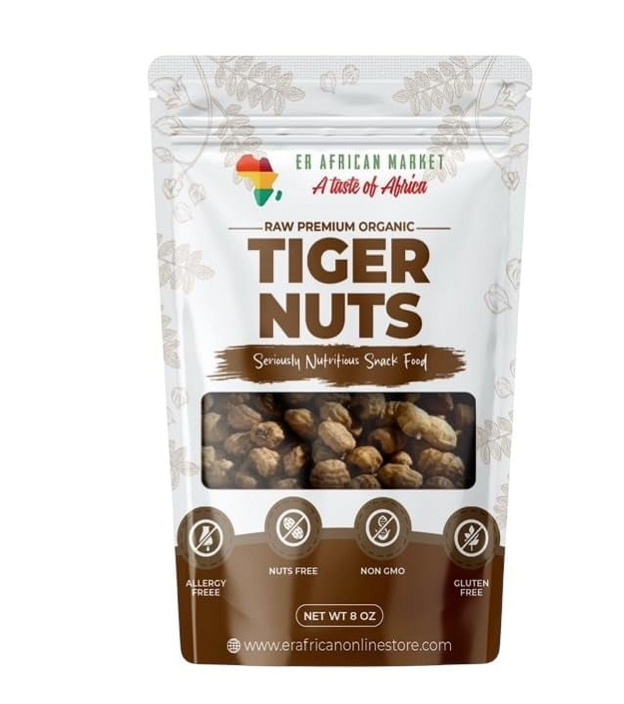 TIGER NUTS - PREMIUM IRF13 ORGANIC Tiger Nuts 8oz| Raw, Gluten Free ...