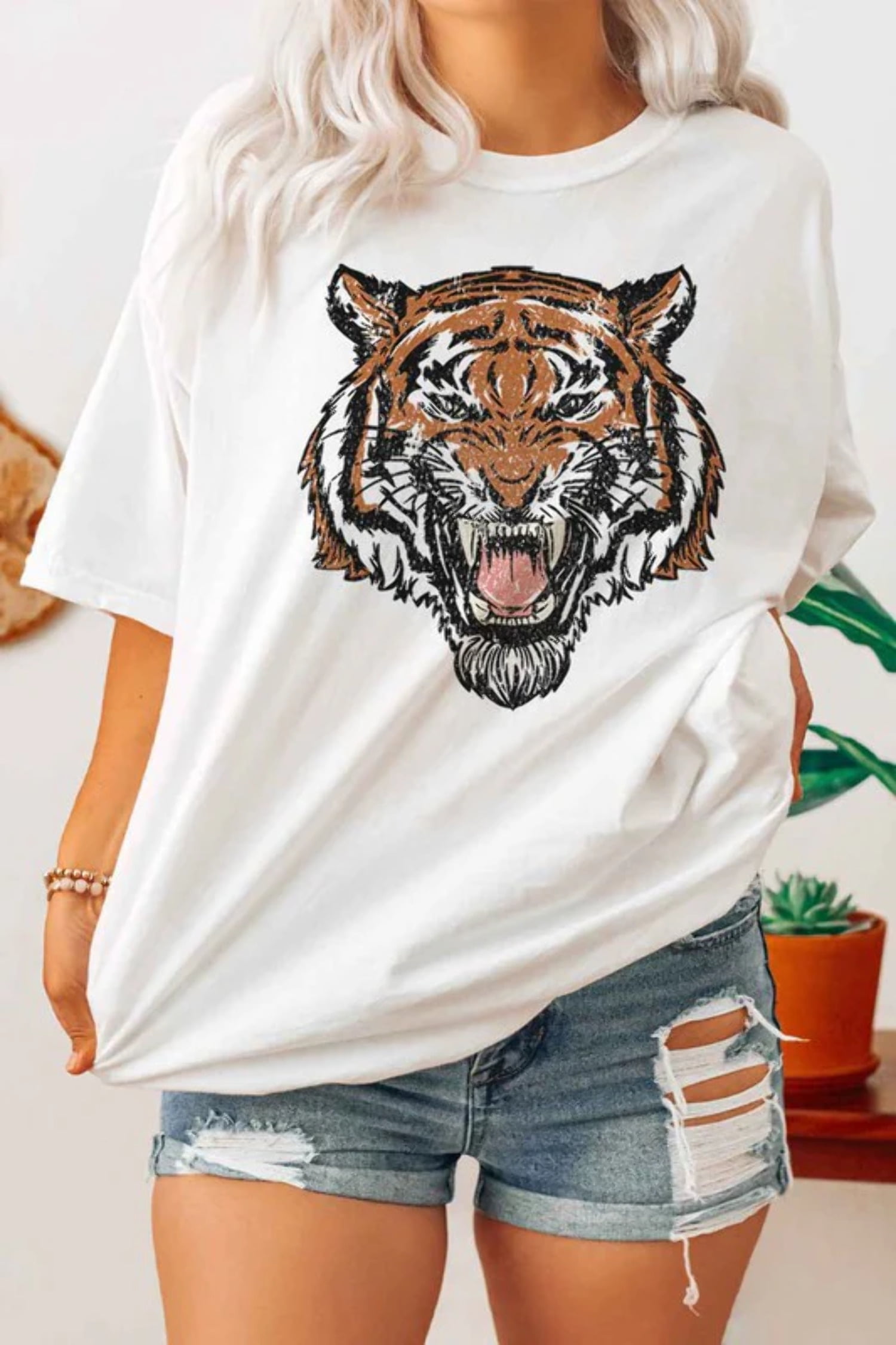 TIGER T-SHIRT PLUS SIZE - Walmart.com