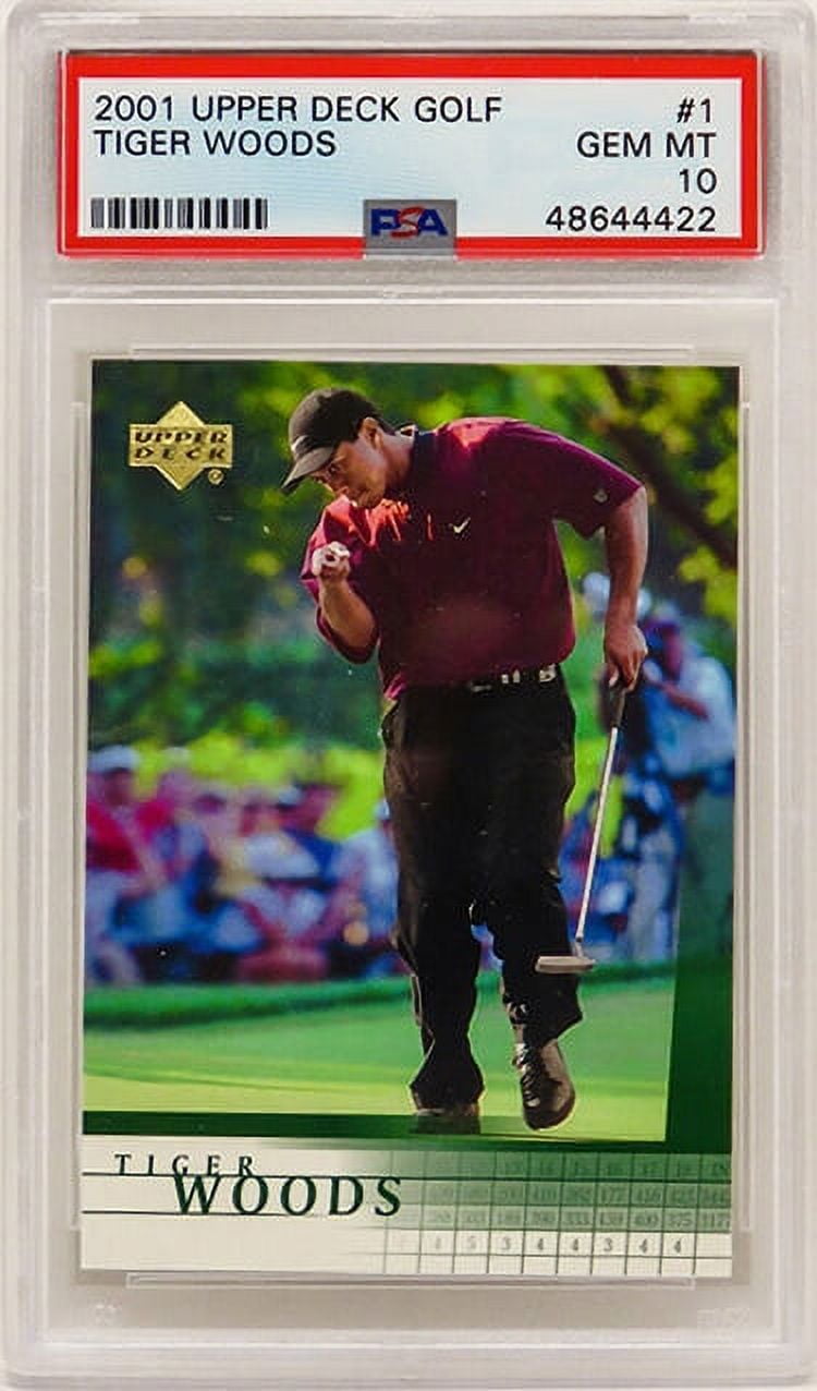 TIGER WOODS 2001 Upper Deck Golf #1 RC Rookie Card - PSA 10 GEM MINT (New Label) - Walmart.com