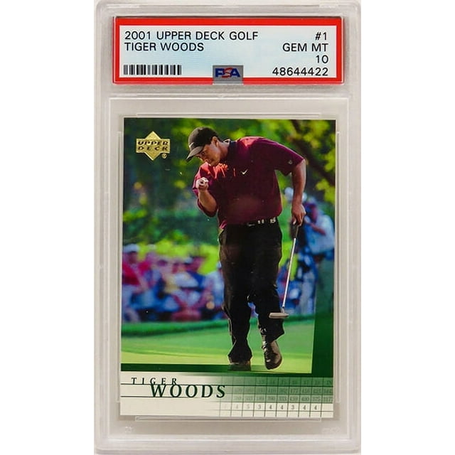 TIGER WOODS 2001 Upper Deck Golf #1 RC Rookie Card - PSA 10 GEM MINT ...