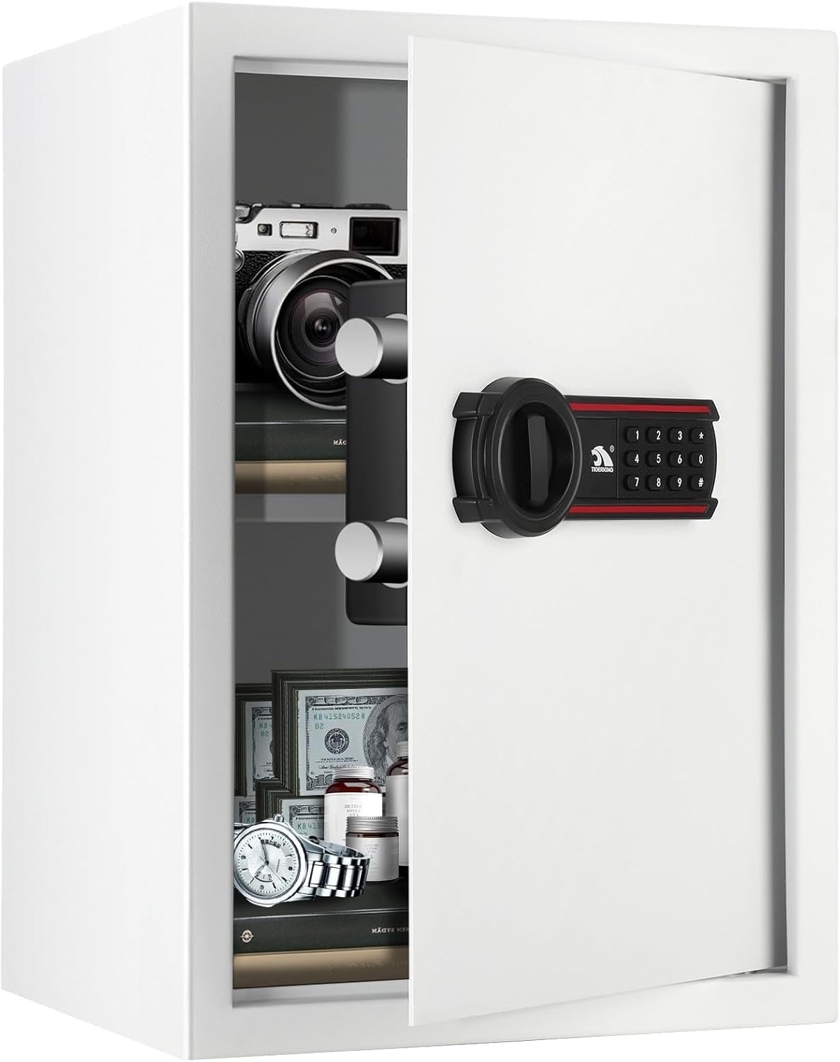TIGERKING Digital Home Safe Box - 1.8 Cubic Feet with Removable Shelf ...