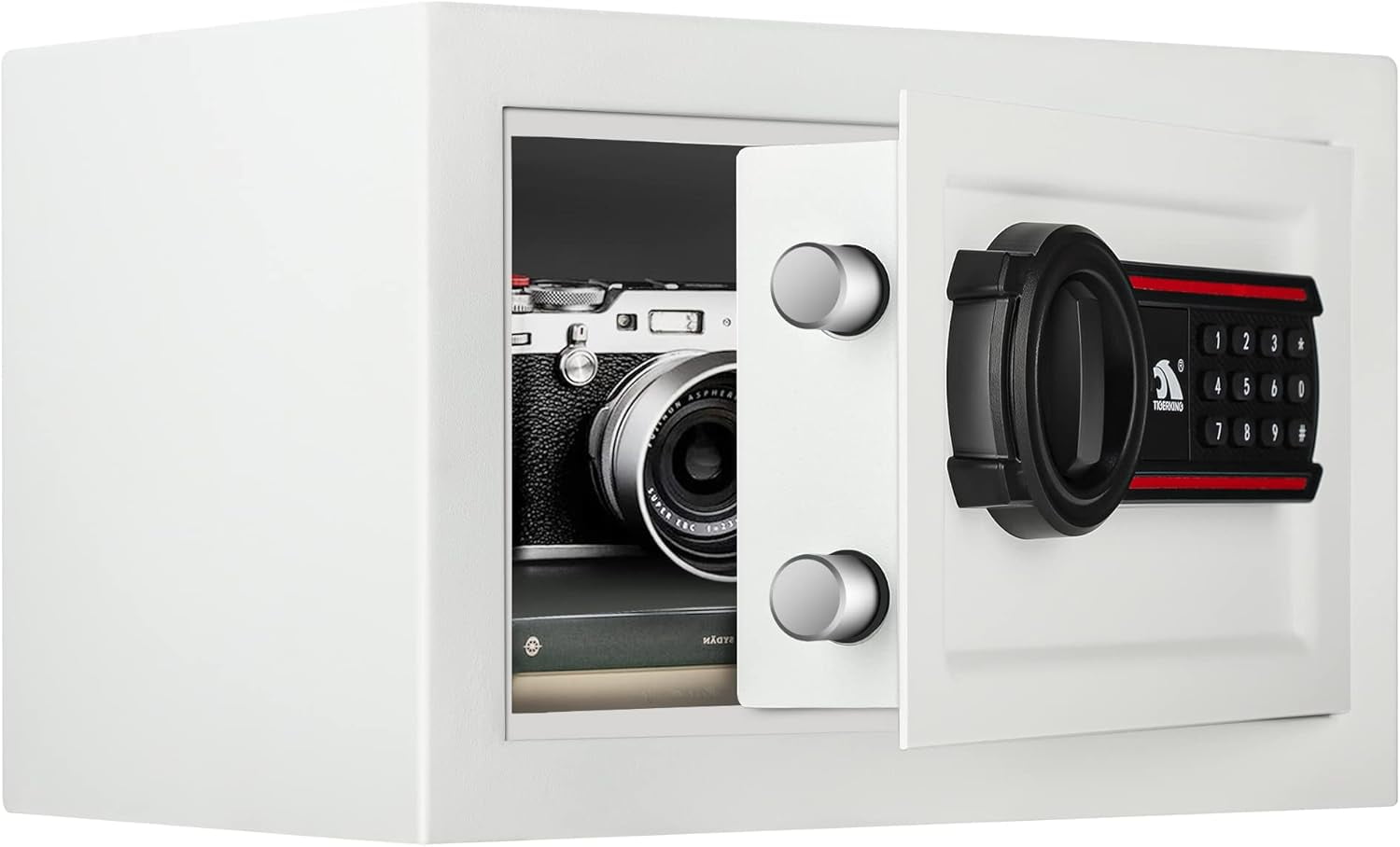 TIGERKING Digital Keypad Safe Box - 0.5 Cubic Feet Small Safe Money ...