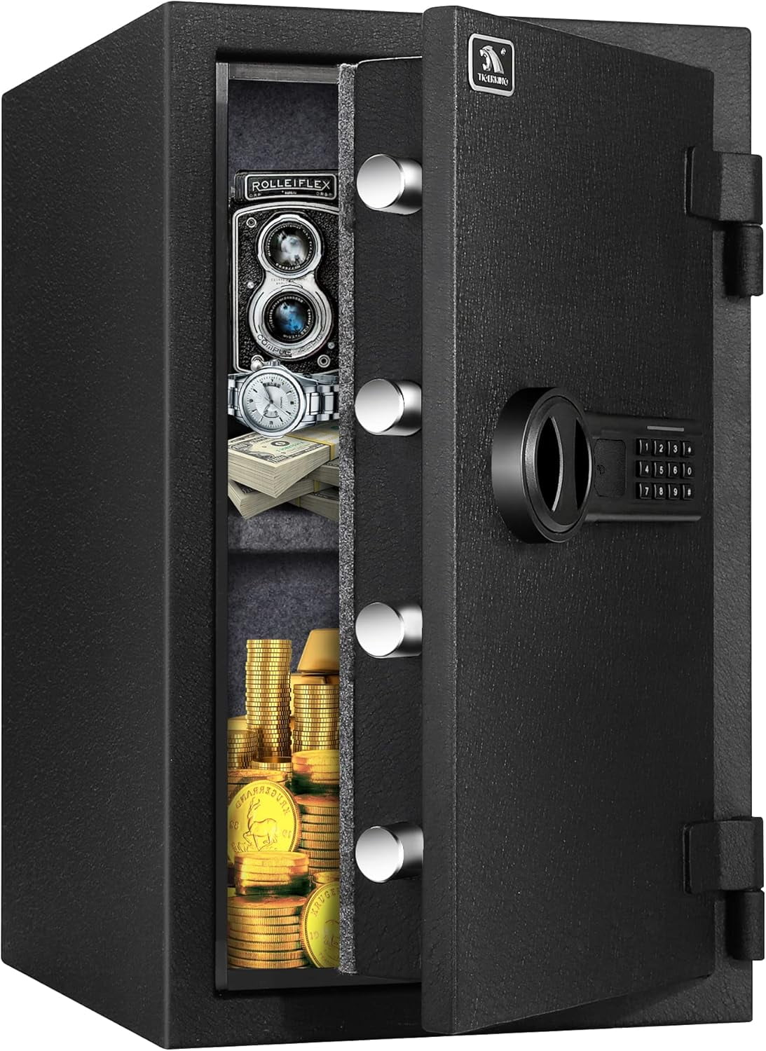 TIGERKING Fireproof Safe - 1.8 Cubic Feet Large Steel Digital Safe Box ...