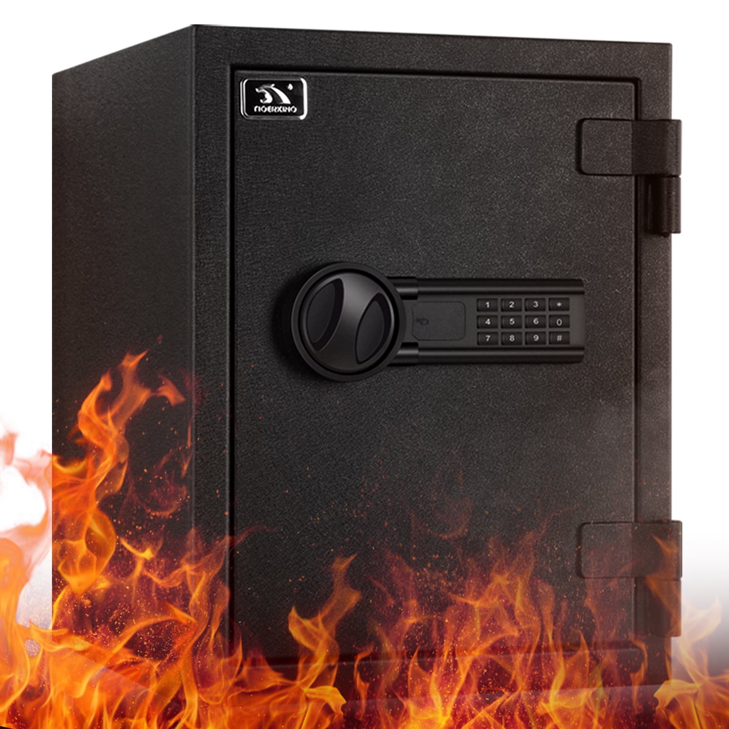 TIGERKING Safe Box,Fireproof Safe,1.24 Cubic Feet,Large Steel Money ...