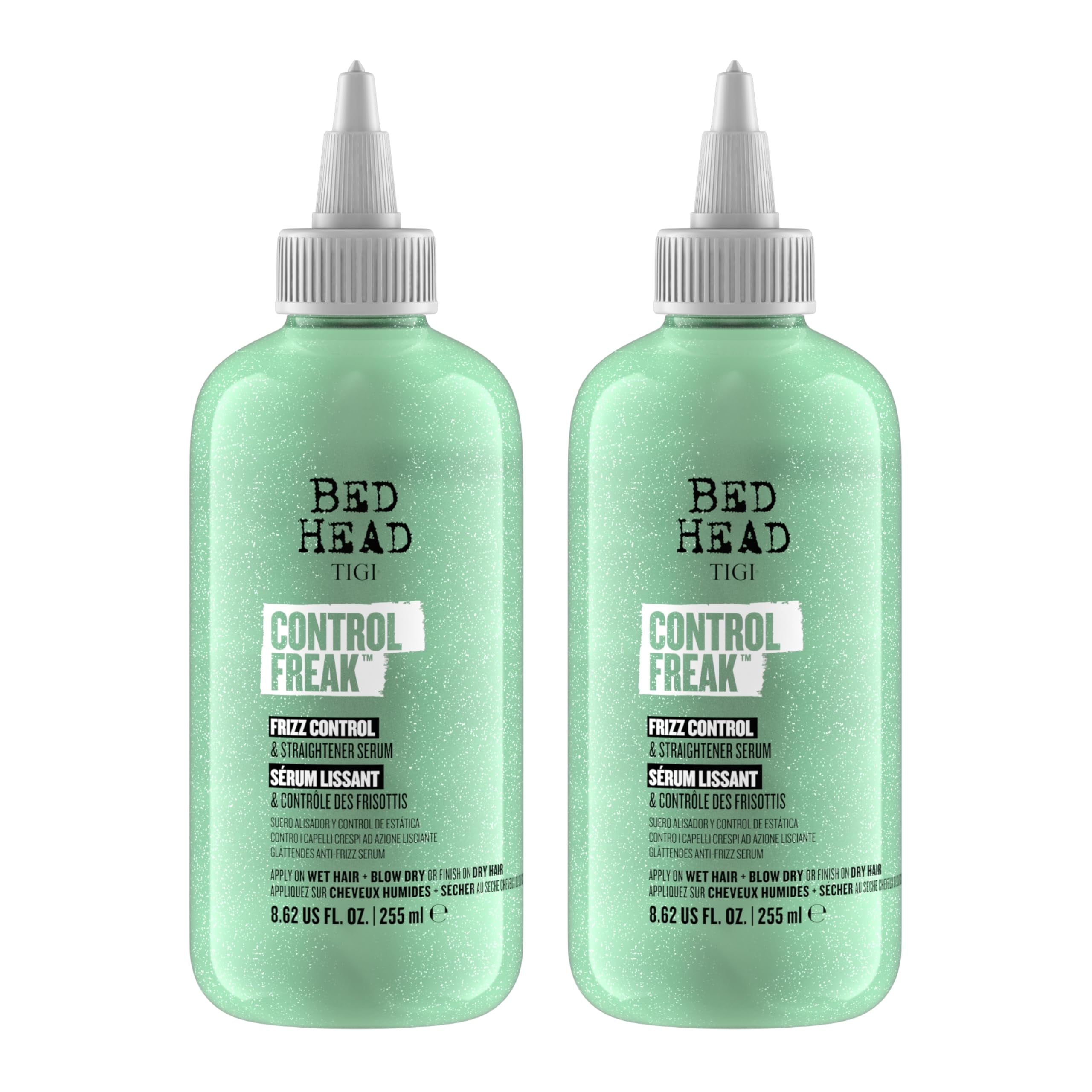 TIGI Bed Head Control Freak, Anti-Frizz and Straightening Serum, 2 Pack ...
