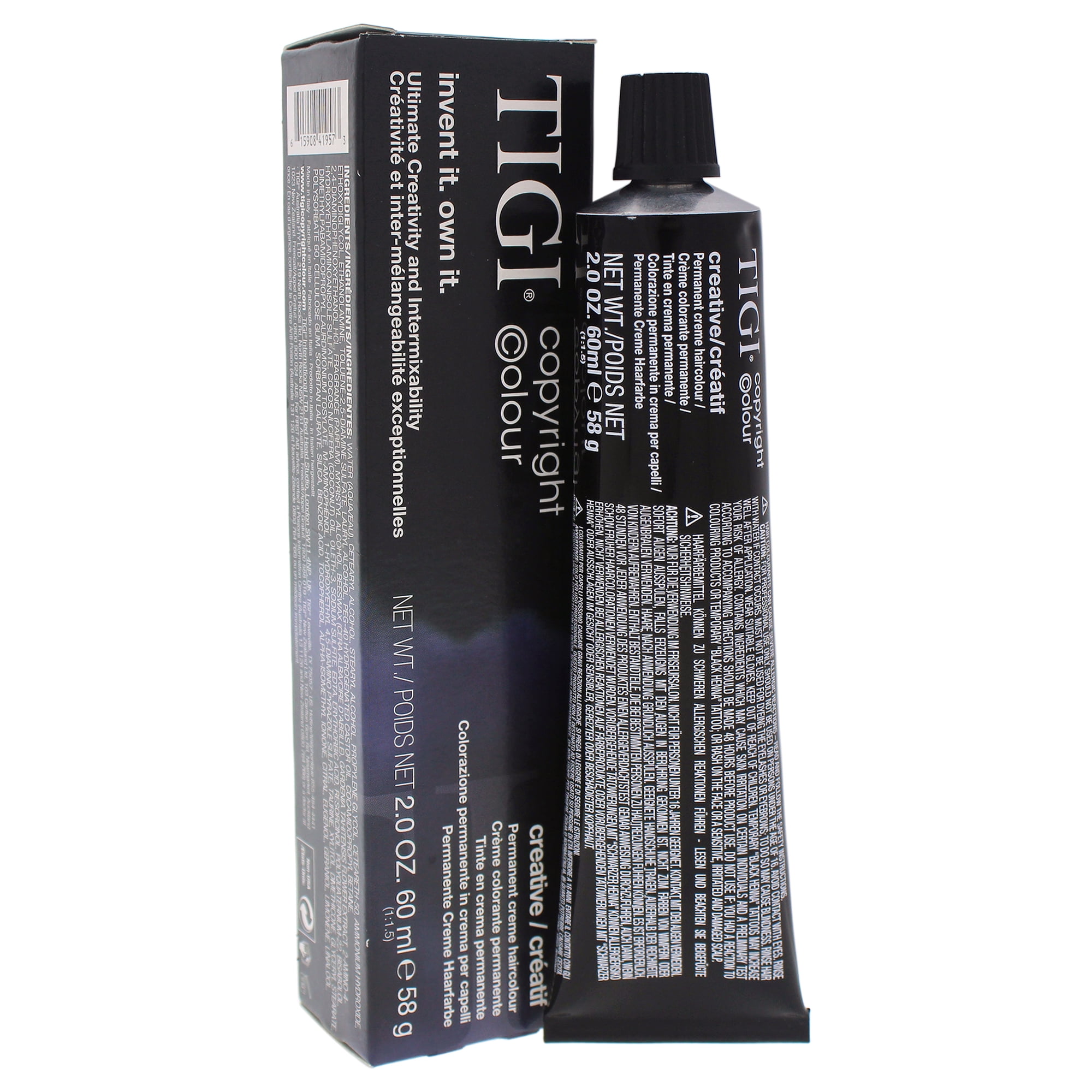 TIGI Colour Creative Creme Hair Color - # 1/1 Blue Black - 2 oz Hair ...