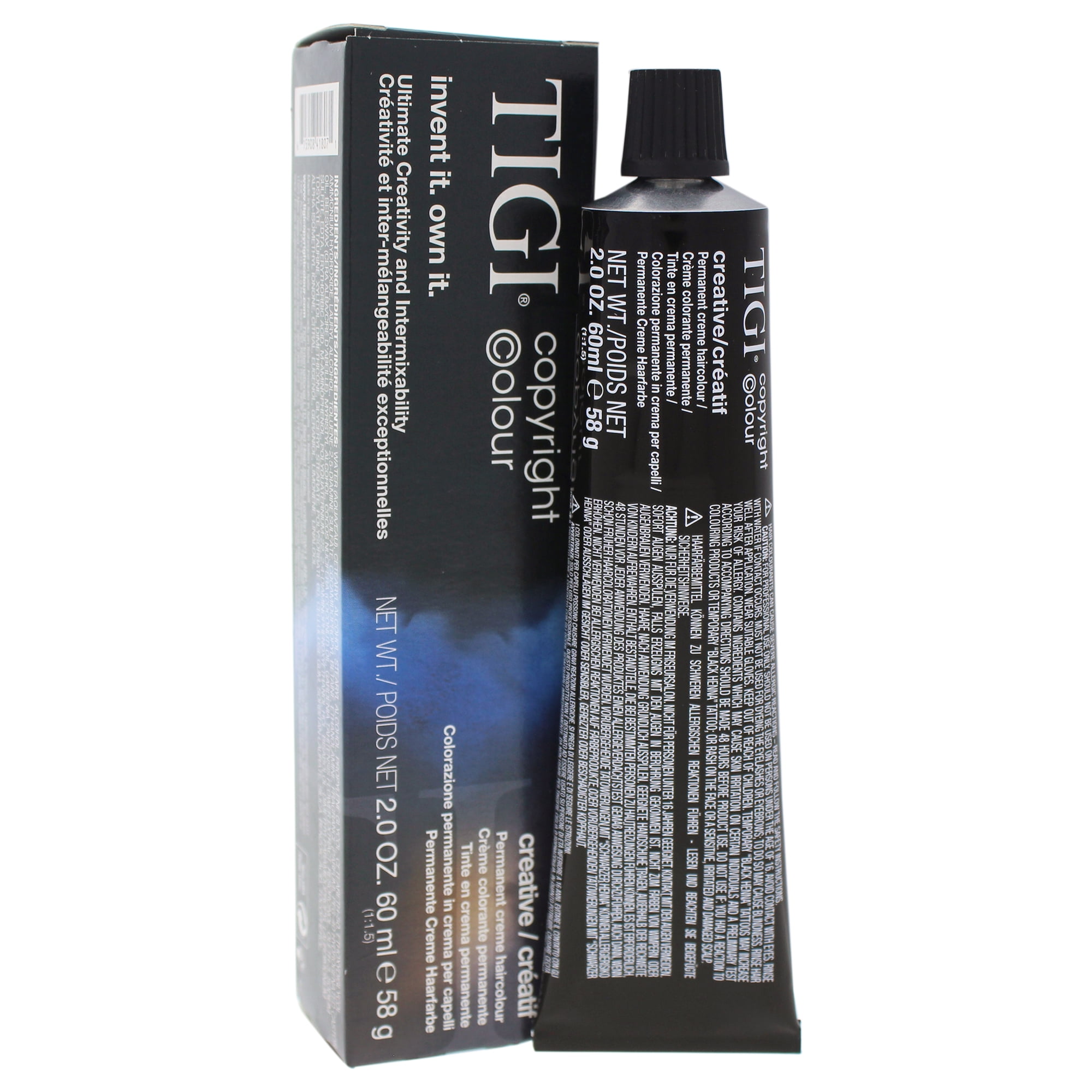 TIGI Creative Creme Hair Color - # 4/1 Blue Brown, 2 oz, Amonia-Free ...
