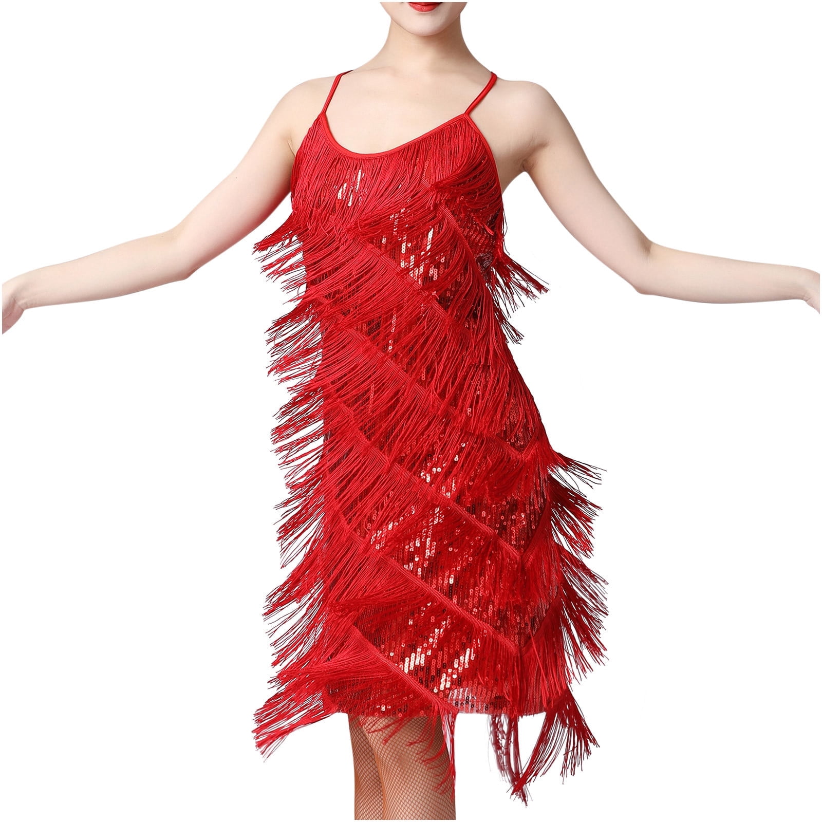 TIHLMK Ball Gown Dresses for Women Women's Flapper Dresses 1920s Gatsby ...