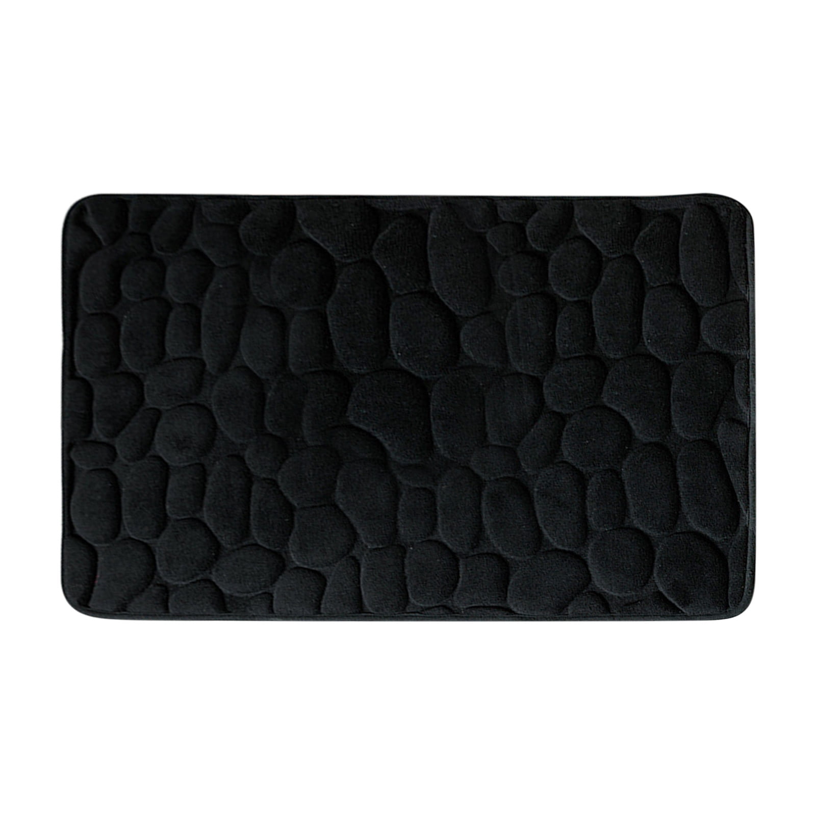 TIHLMK Cobblestone- Embossed Bathroom Bath Mat Non-slip Carpets In Wash ...