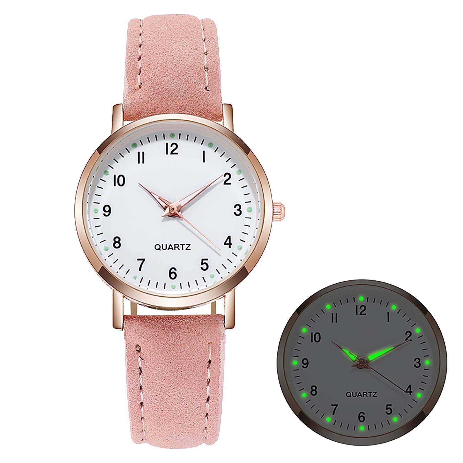 TIHLMK Womens Watch Ladies Luminous Retro Female Watch Belt Quartz ...