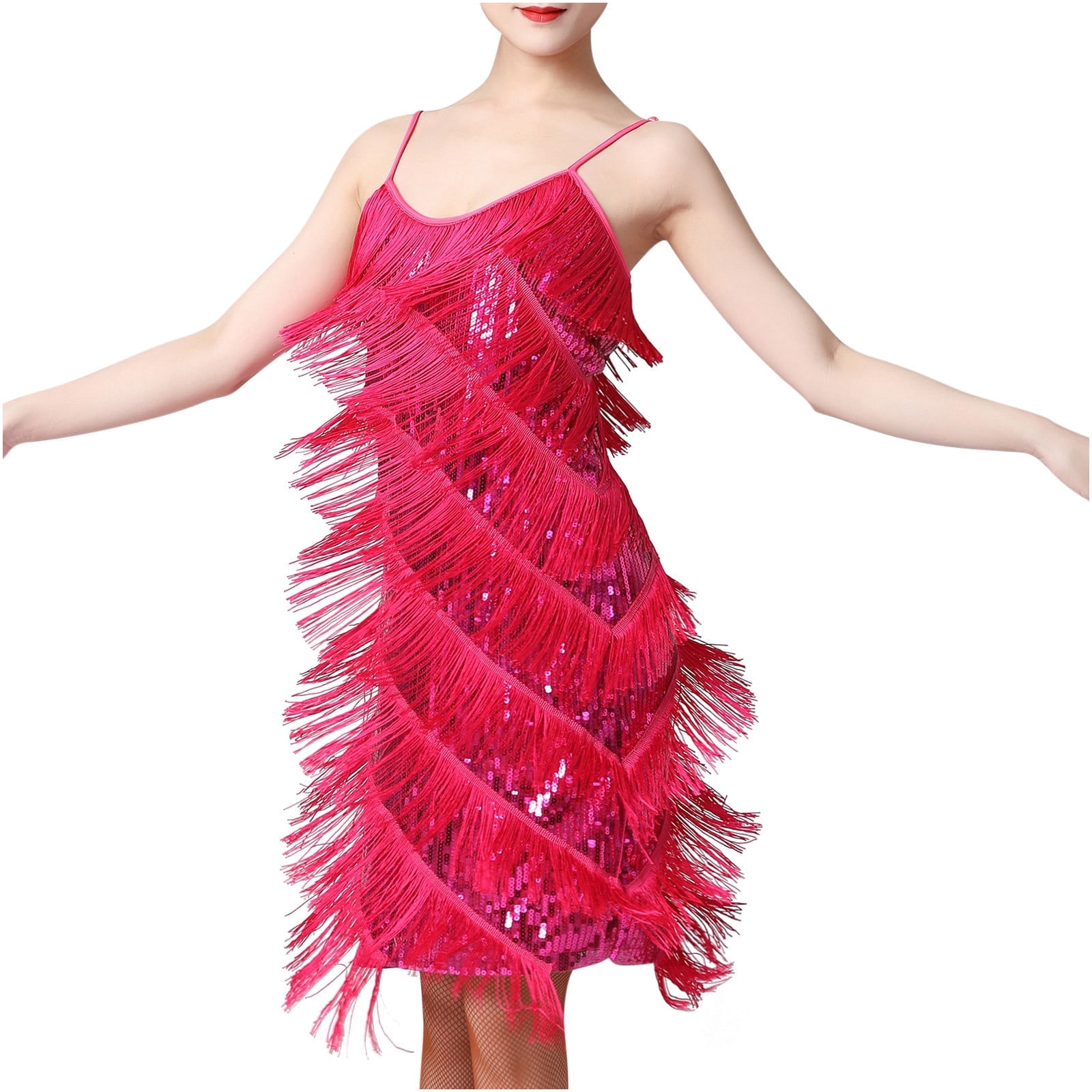 TIHLMK Dress for Women Party Elegant Women's Flapper Dresses 1920s ...