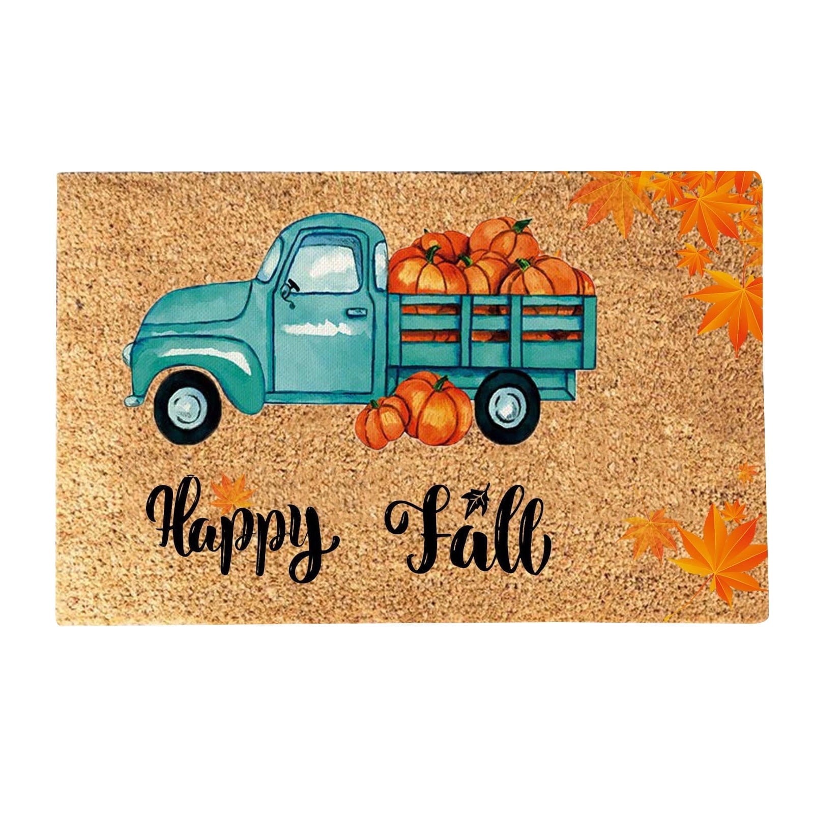 TIHLMK Fall Doormat Dirt Trapper Door Mat Thanksgiving Carpet Fall ...