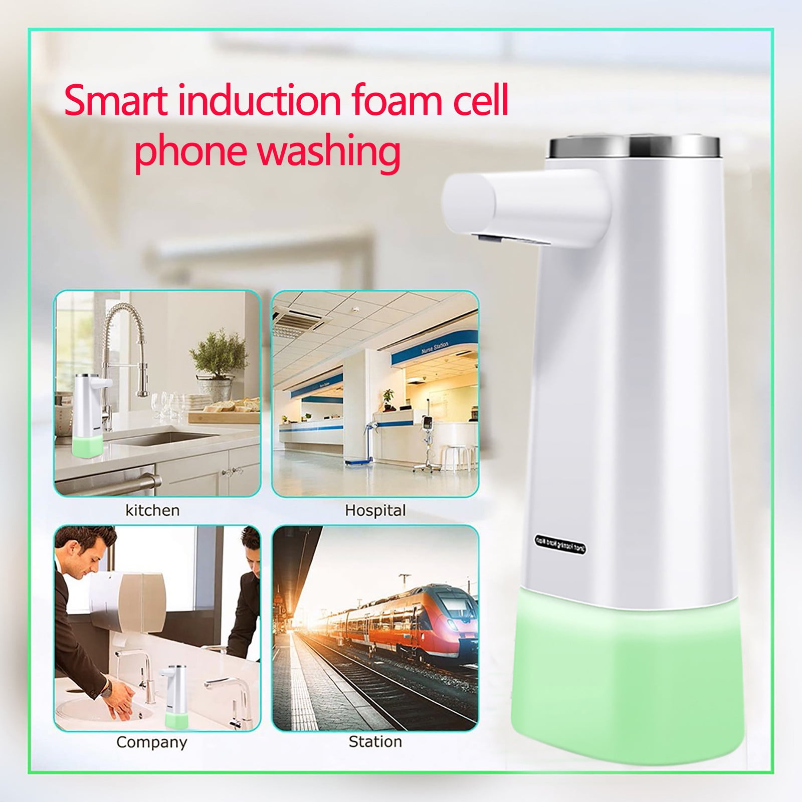 TIHLMK Intelligent Induction Foam Gel Soap Electric Automatic Hand ...