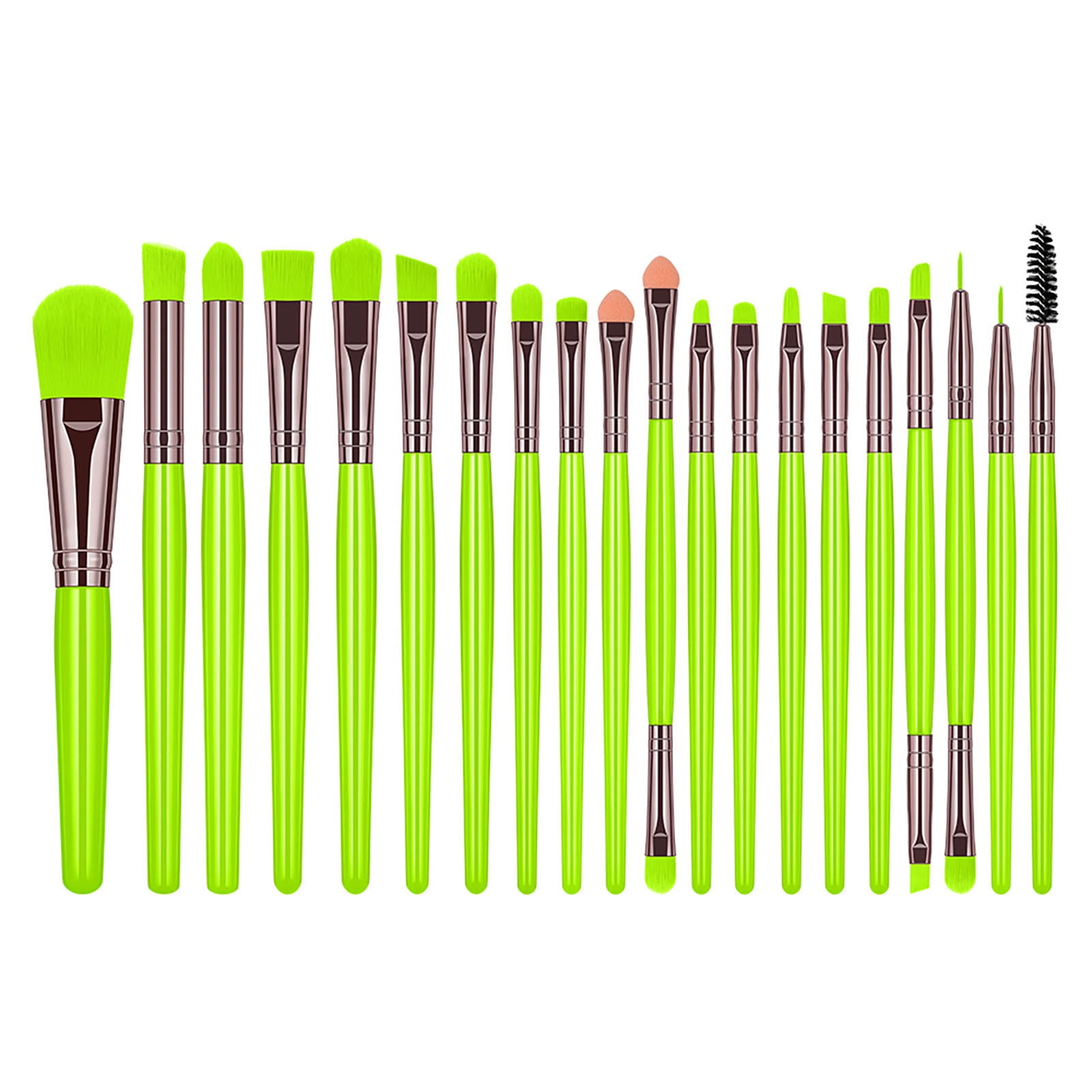 TIHLMK Makeup Brushes, Fluorescent Beauty Tool Set, 20pcs, Nylon ...