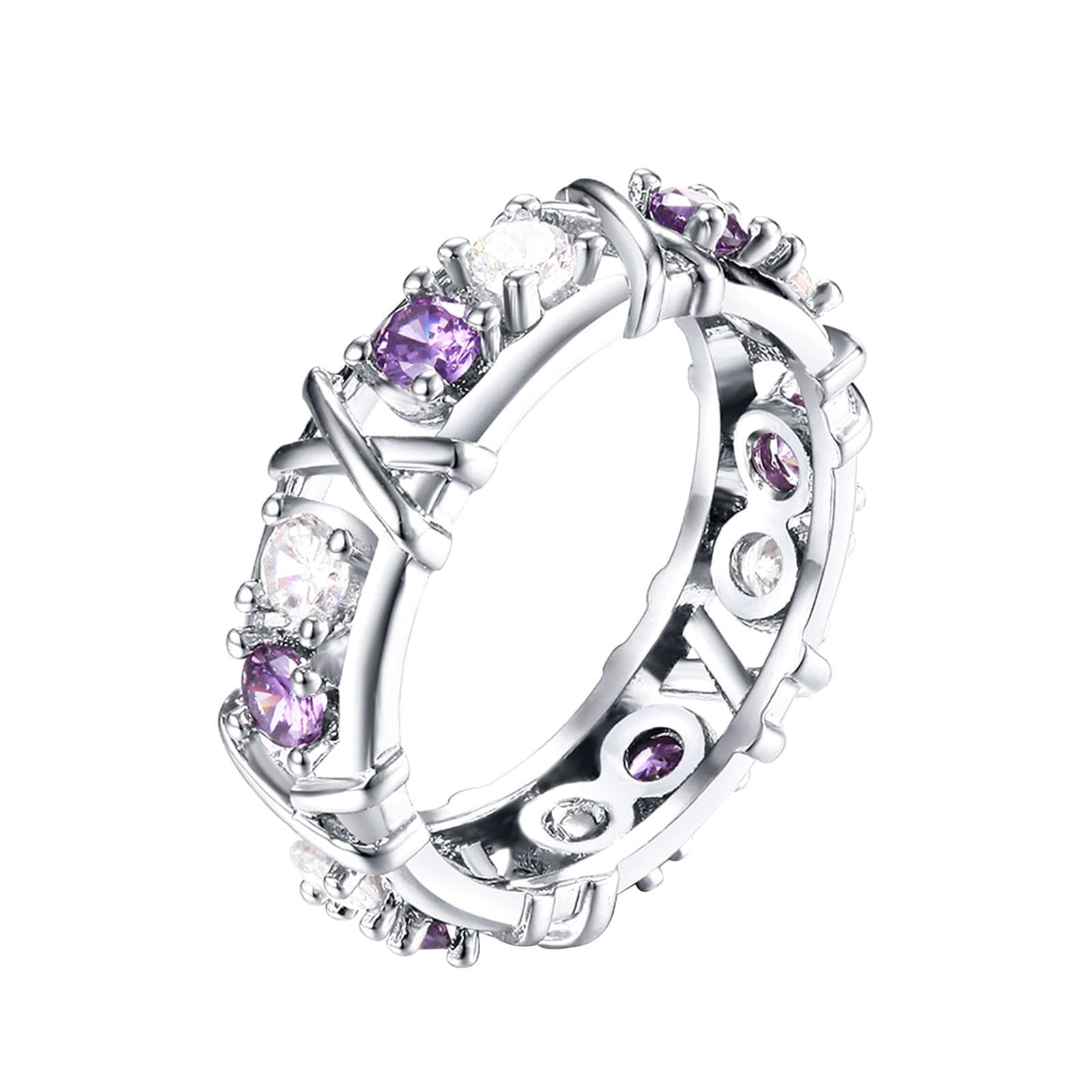 TIHLMK Sales Clearance Rings for Zircon Shaping Full Cubic-Zirconia ...