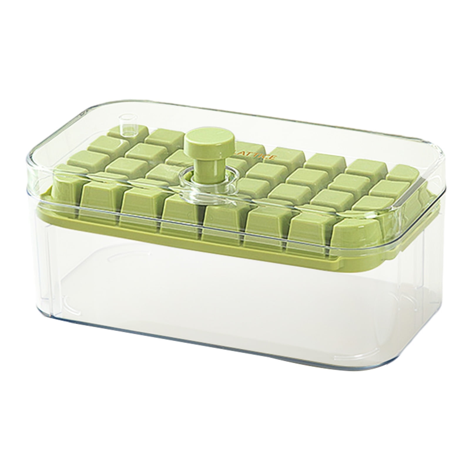 TIHLMK Ice Cubes Tray With Lid & Bin,32 Pcs Ice Cubes Molds With Ice ...