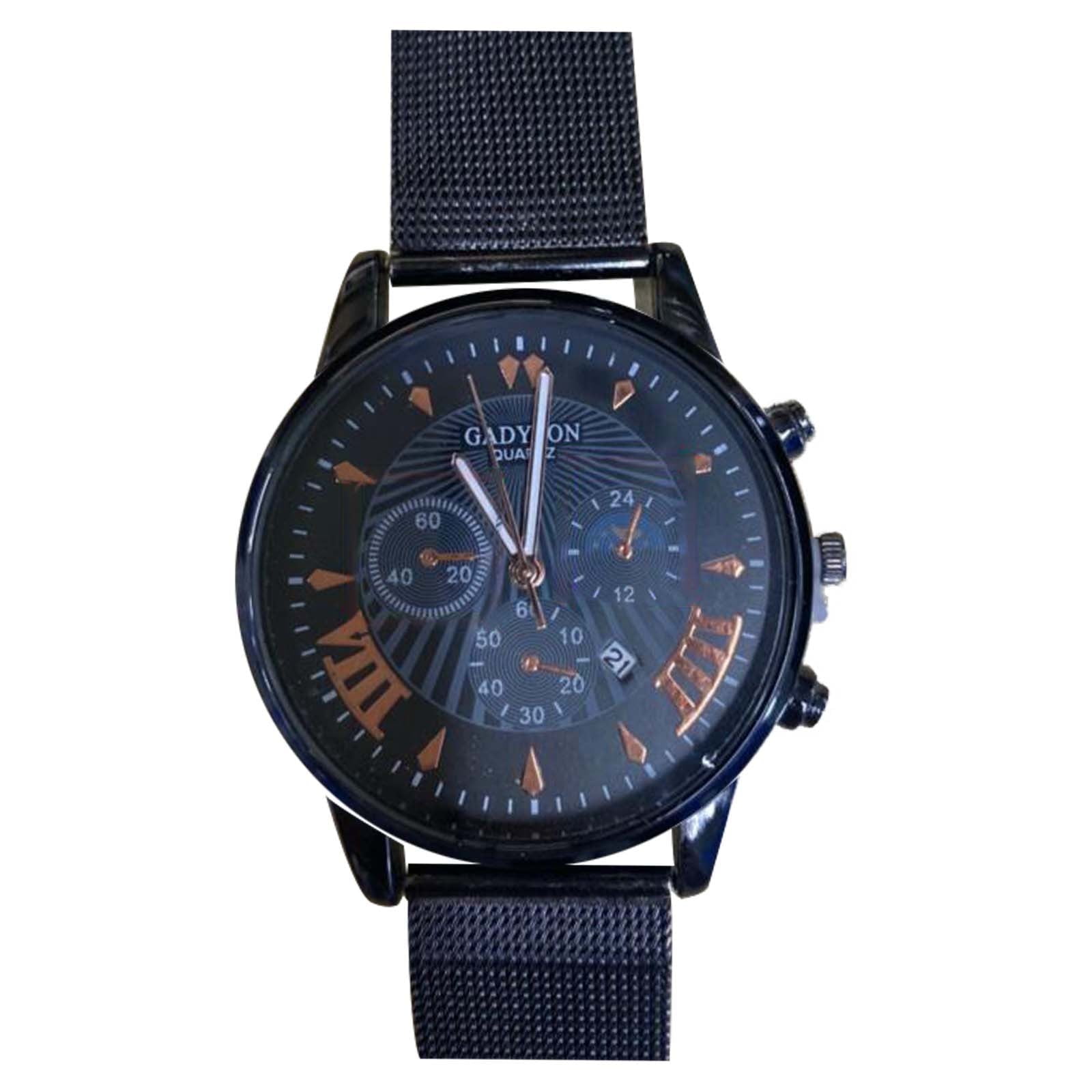TIHLMK Watches for Men Men Fashion Watch Clock Stainless Steel Casual ...