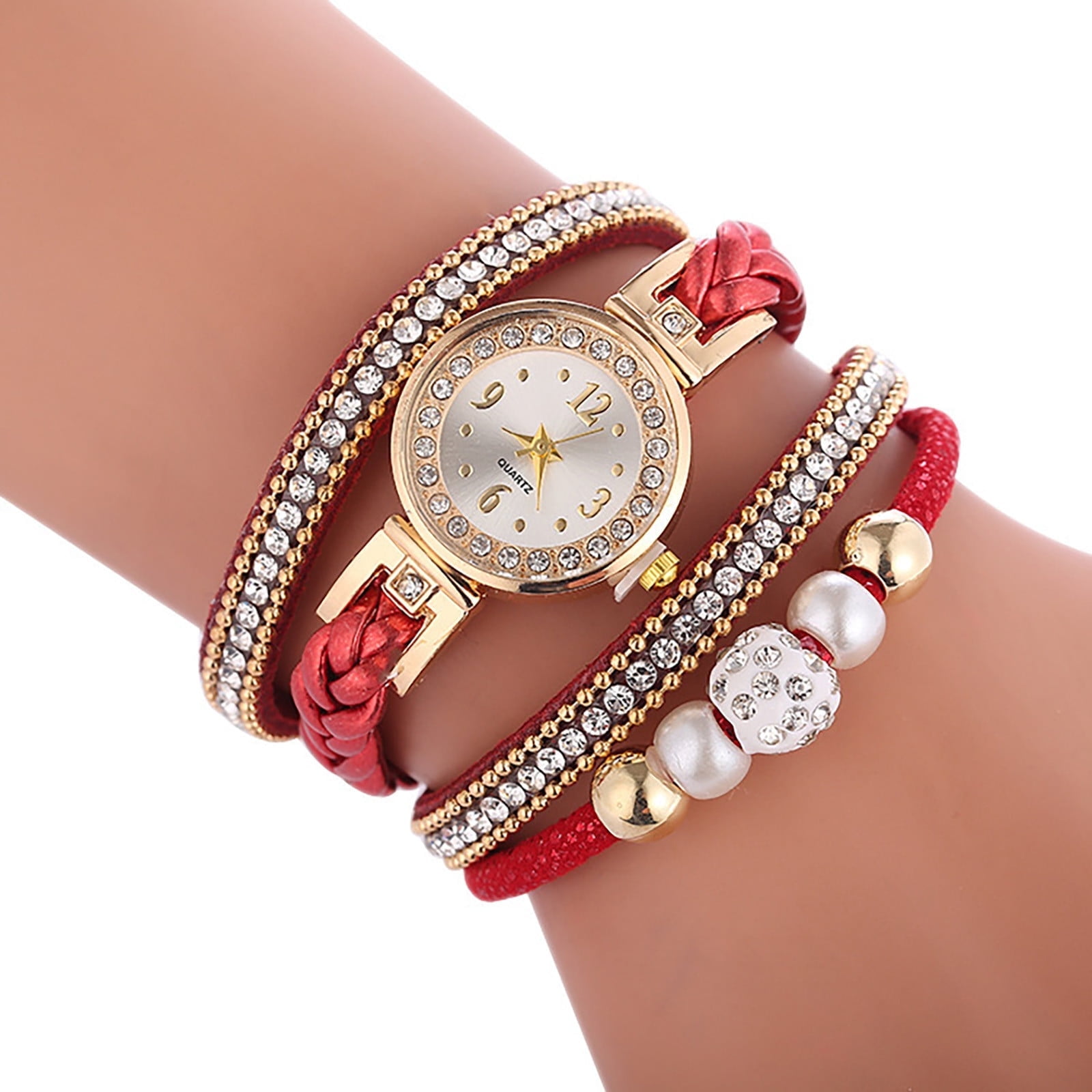 TIHLMK Watches for Women Watches Fashion Vintage Weave Wrap Quartz ...