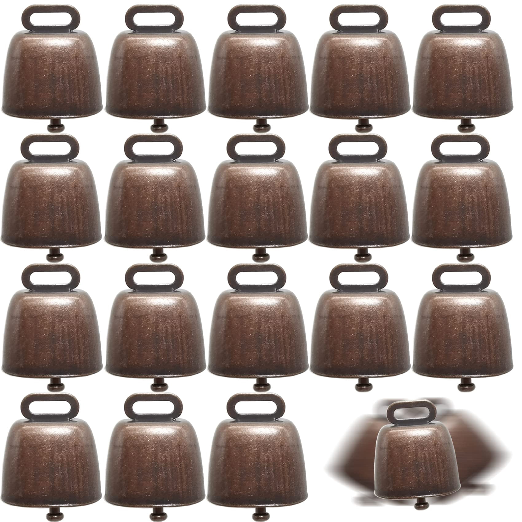 TIHOOD 18PCS Cow Horse JKF25 Sheep Grazing Copper Bells Small Brass ...