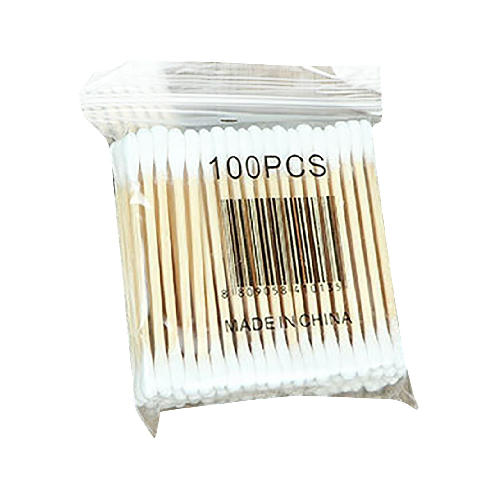 TIIFSWHS 100 Swabs Cotton Wooden Ear Swabs Friendly Double Ended Swabs ...