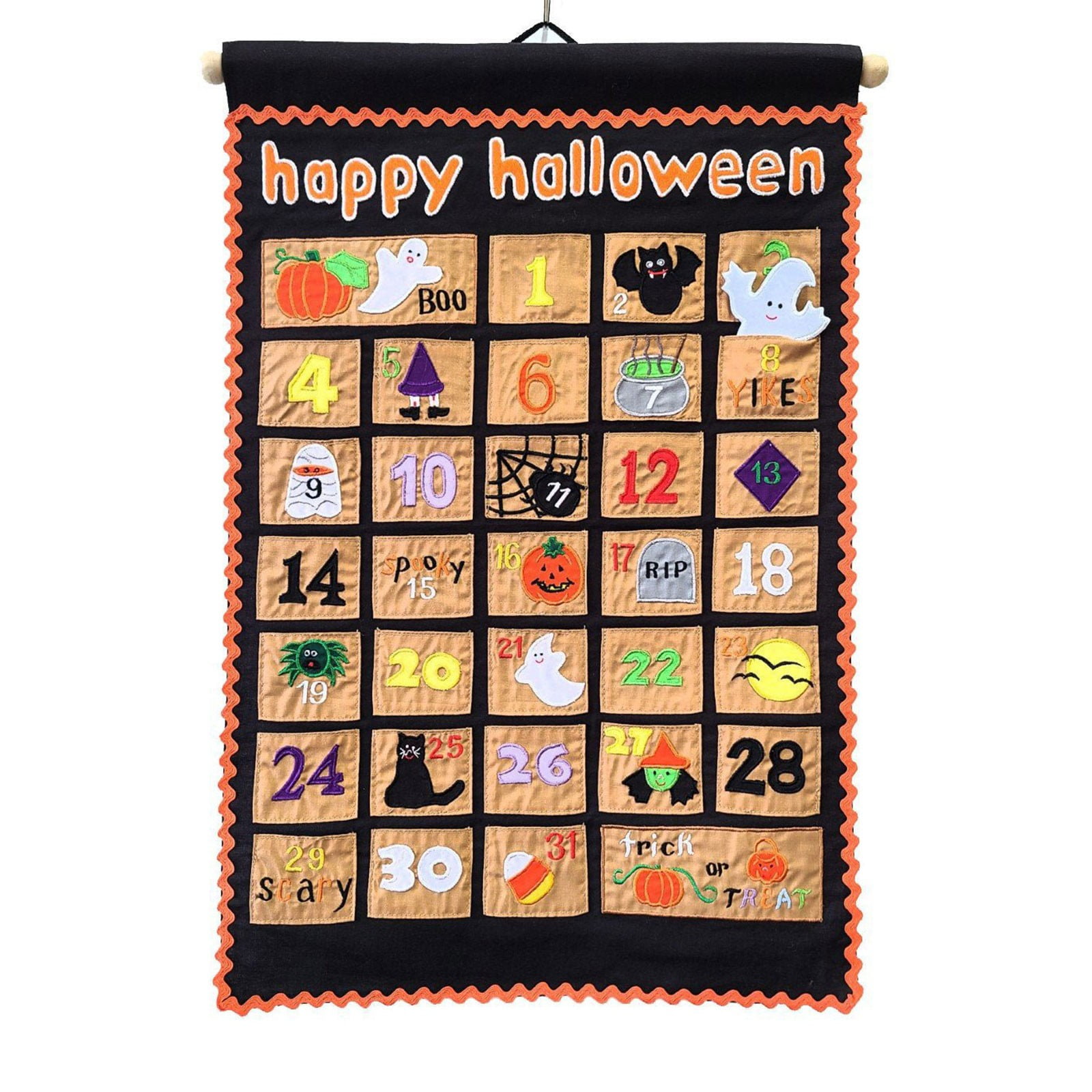 TIIFSWHS Countdown Advent Calendar Wall Hanging Functional Decor Prop ...