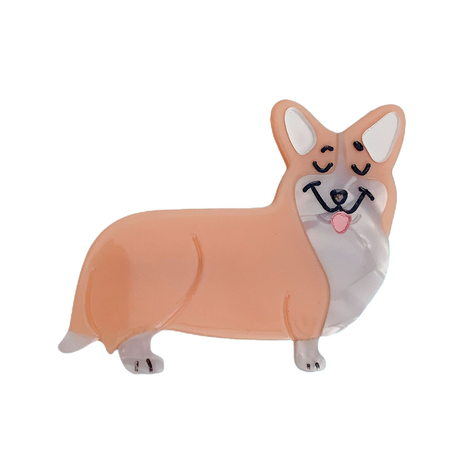 TIIFSWHS French Cute Animal Clip French Fun Dog Shiba Inu Corgi Fine ...