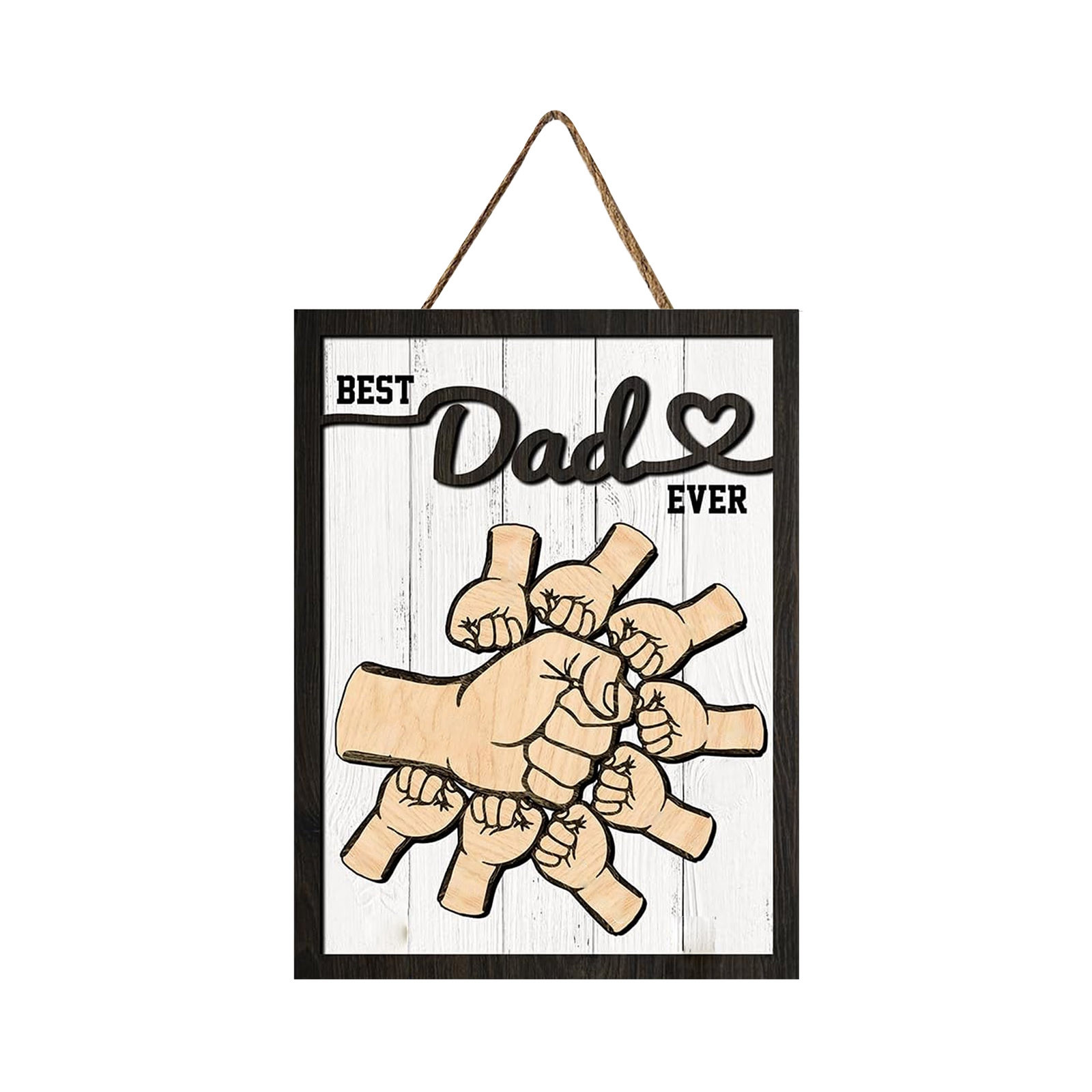 TIIFSWHS Greet Dad with Love Father's Day Door Plaque To Make His Day ...