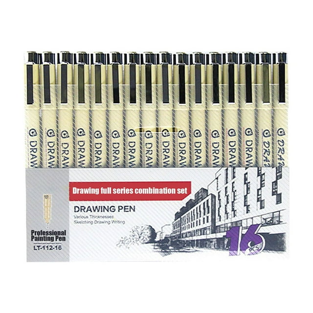 TIIFSWHS Micro Fineliner Drawing Art Pens: Black Fine Line Ink Set ...