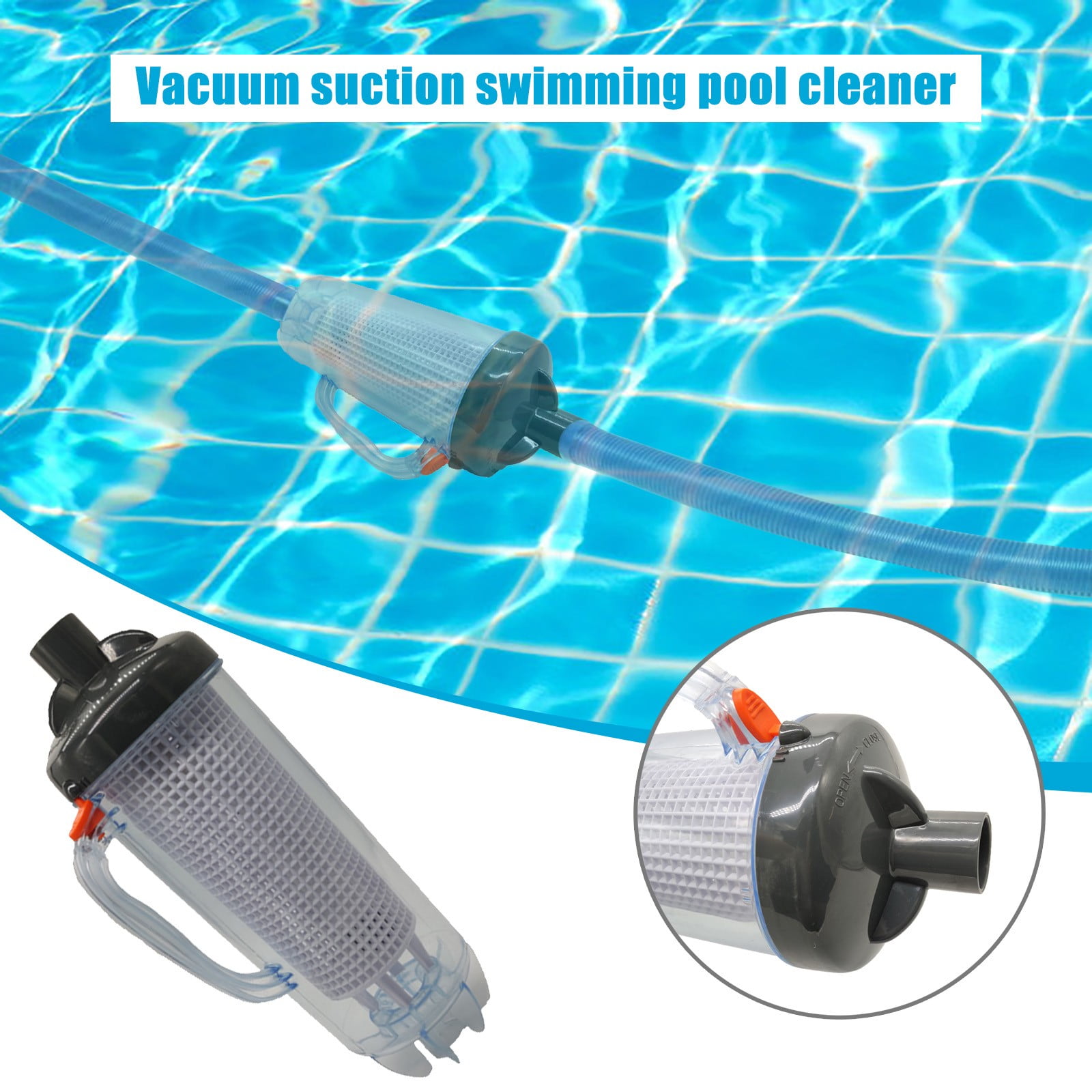 TIIFSWHS Pool Leaf Canister Automatic Vacuum Suction Swimming Pool ...