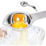 TIKA Stainless Steel Egg Separator - Efficient Egg White Yolk Filter ...