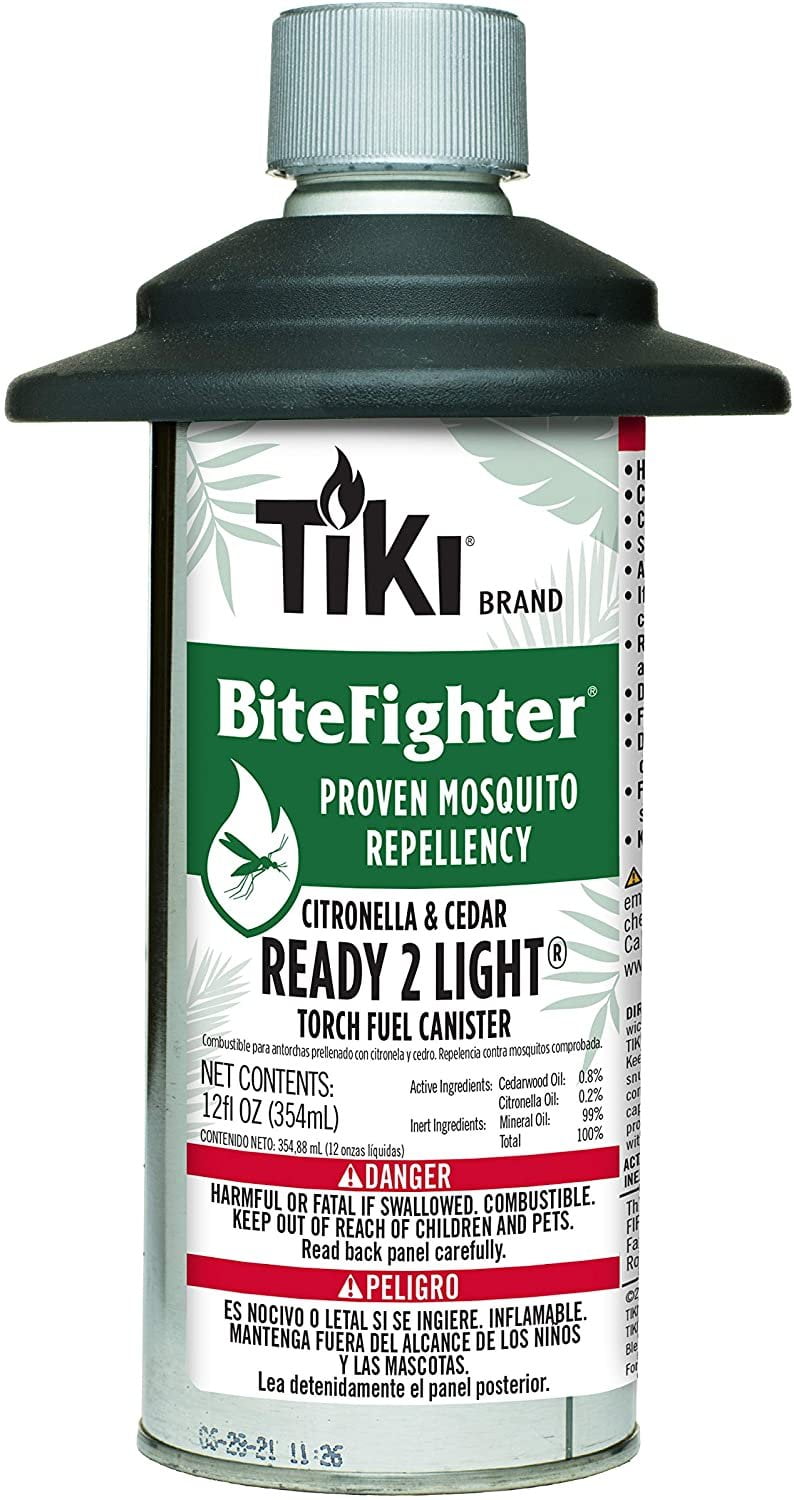 TIKI 1215093 Bitefighter Torch Fuel Cannister With Citronella and Cedar ...