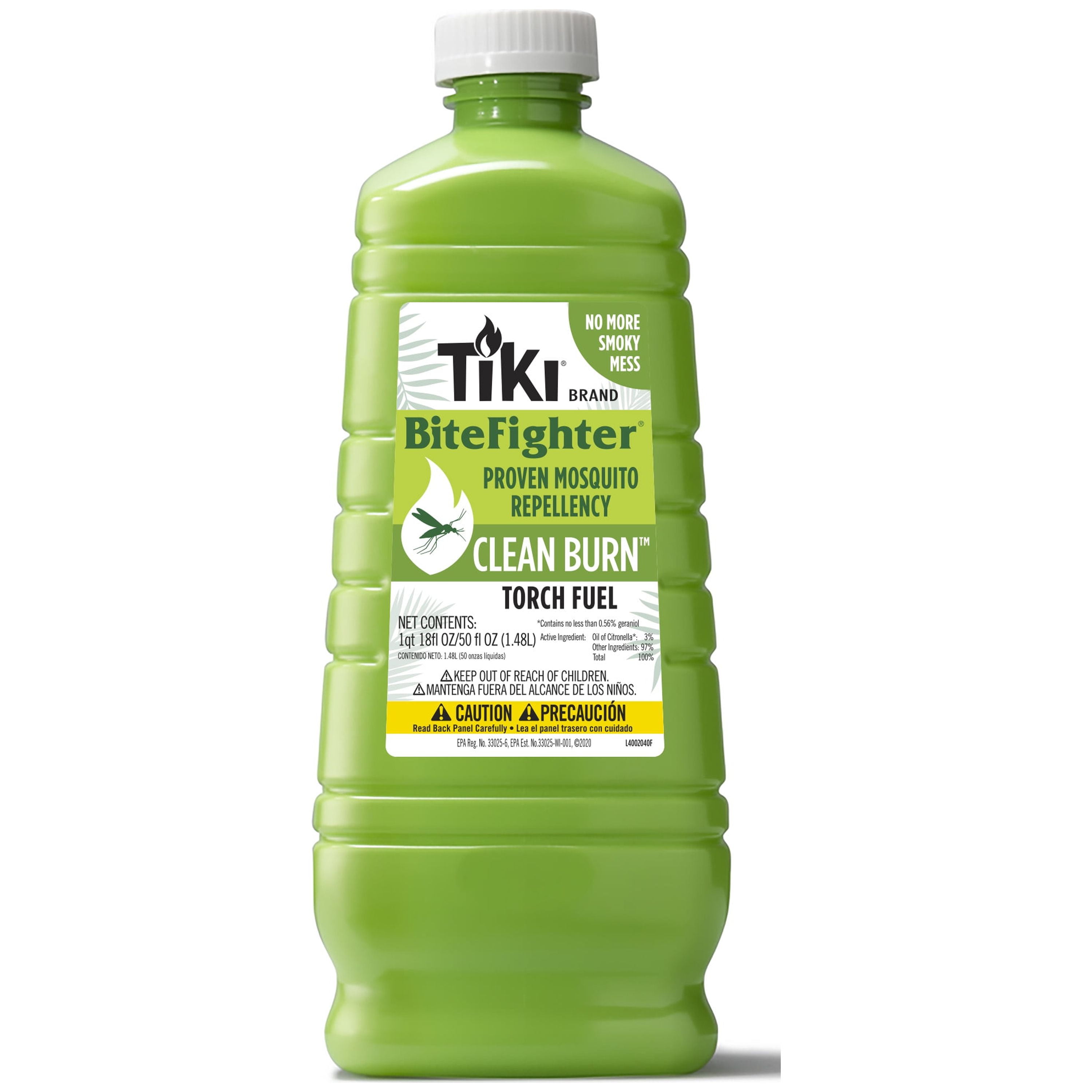 TIKI Brand Clean Burn BiteFighter 50 Ounce TIKI Torch Fuel - Walmart.com