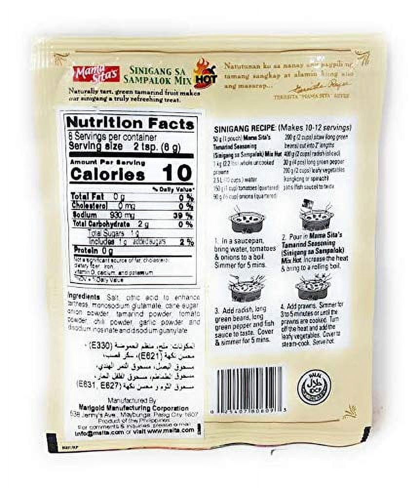 Mama Sita's Sinigang Sa Sampalok Mix Tamarind H2FSDSeasoning Mix Hot ...