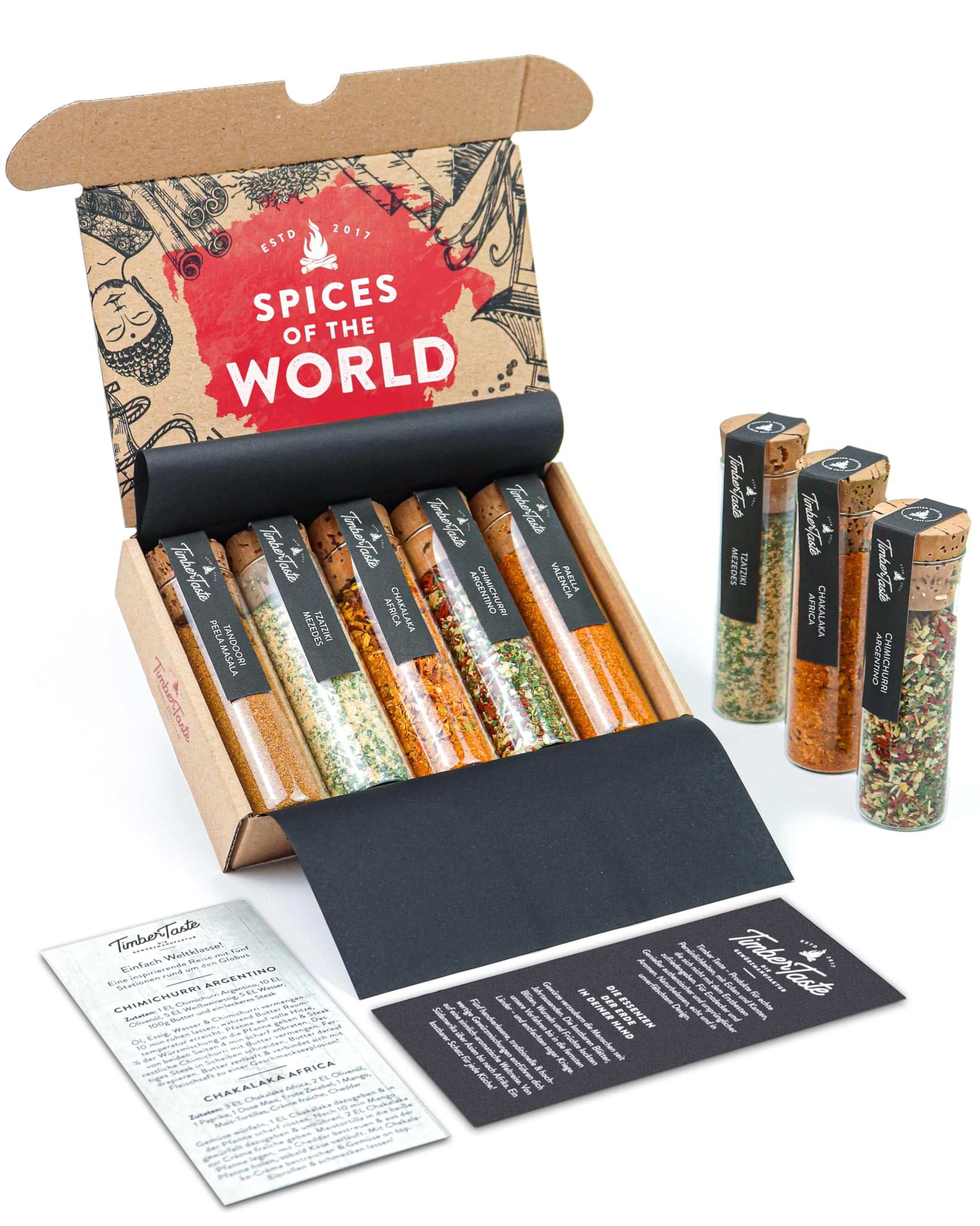 TIMBER TASTE® World Spice Collection HYZ01 - World Spice Gift Set ...