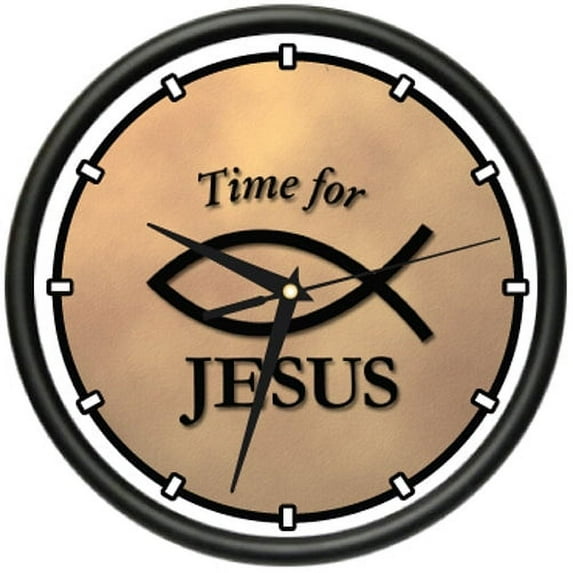 TIME FOR JESUS Wall Clock religious christian catholic christ church ...