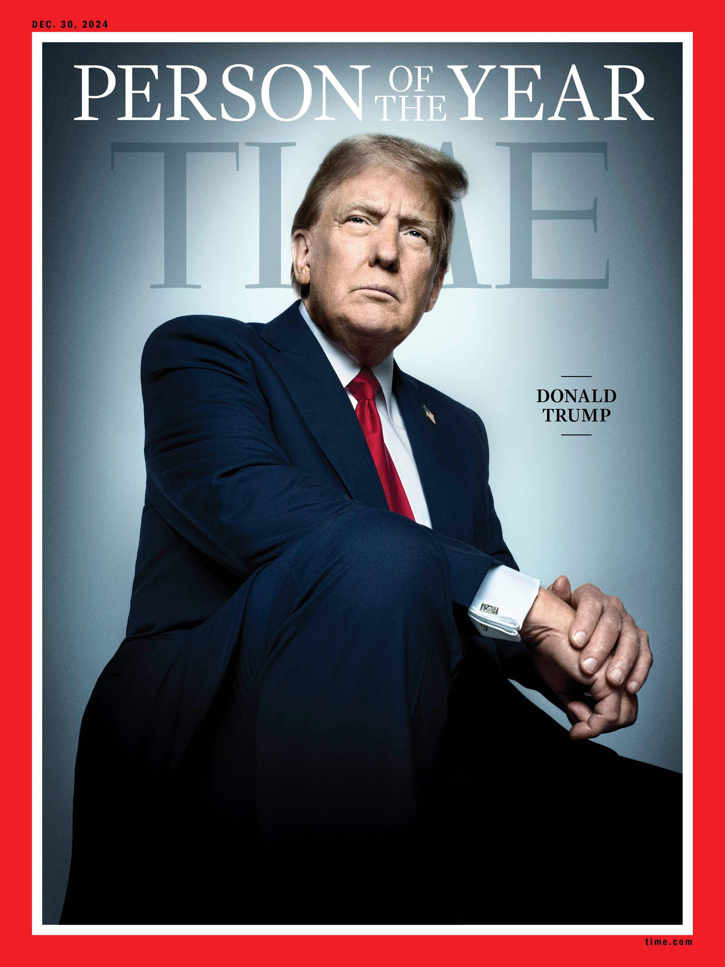TIME Magazine 2024 Person of the Year - Donald Trump: Historic ...