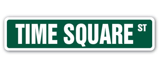 TIME SQUARE Street Sign new york usa paper news | Indoor/Outdoor | 18 ...