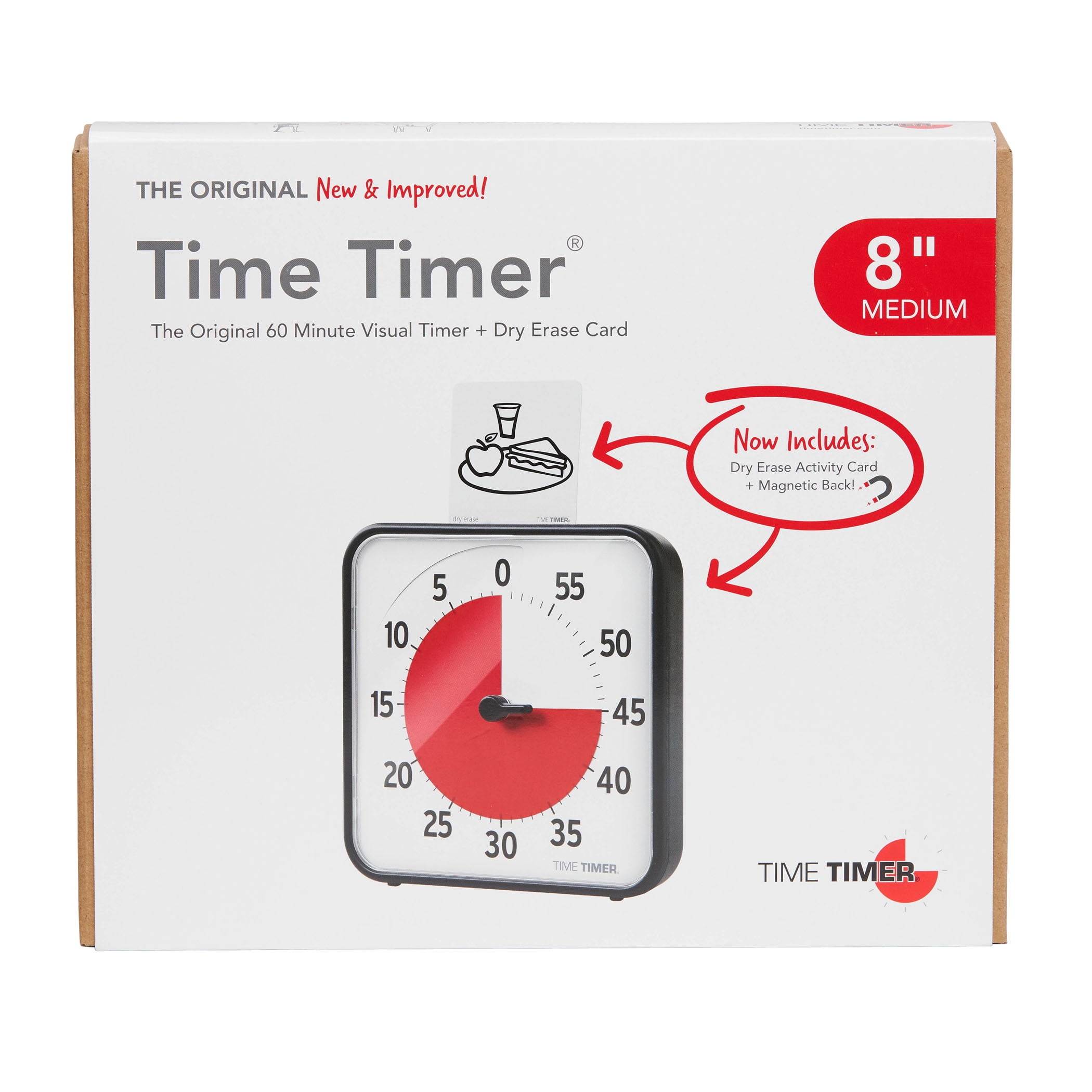 TIME TIMER 8 inch Visual Timer - 60 Minute - Walmart.com
