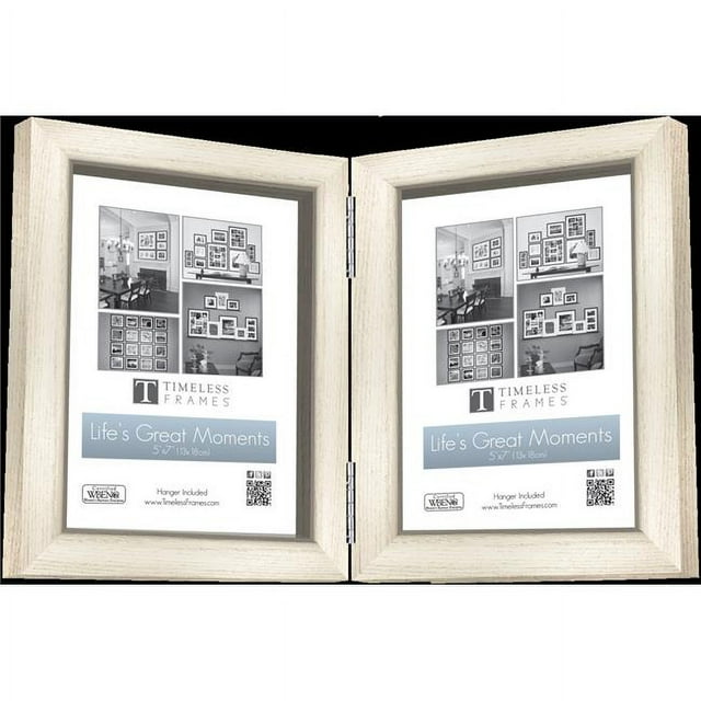 TIMELESS FRAMES 80987 TIMELESS FRAMES HINGE 5x7 LGM TT-WHITEWASH TABLE ...