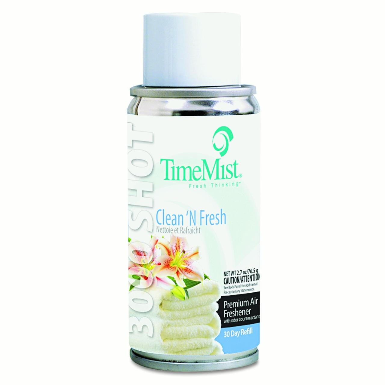 TIMEMIST 1042415 Air Freshener Refill,Clean N Fresh,PK12 - Walmart.com