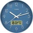 TIMESS 12 Inch Silent Wall Clock with Date Display, Large Easy-Read ...