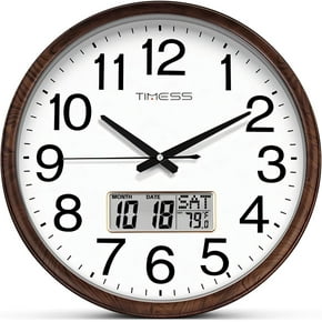 Digital Wall Clock Seconds