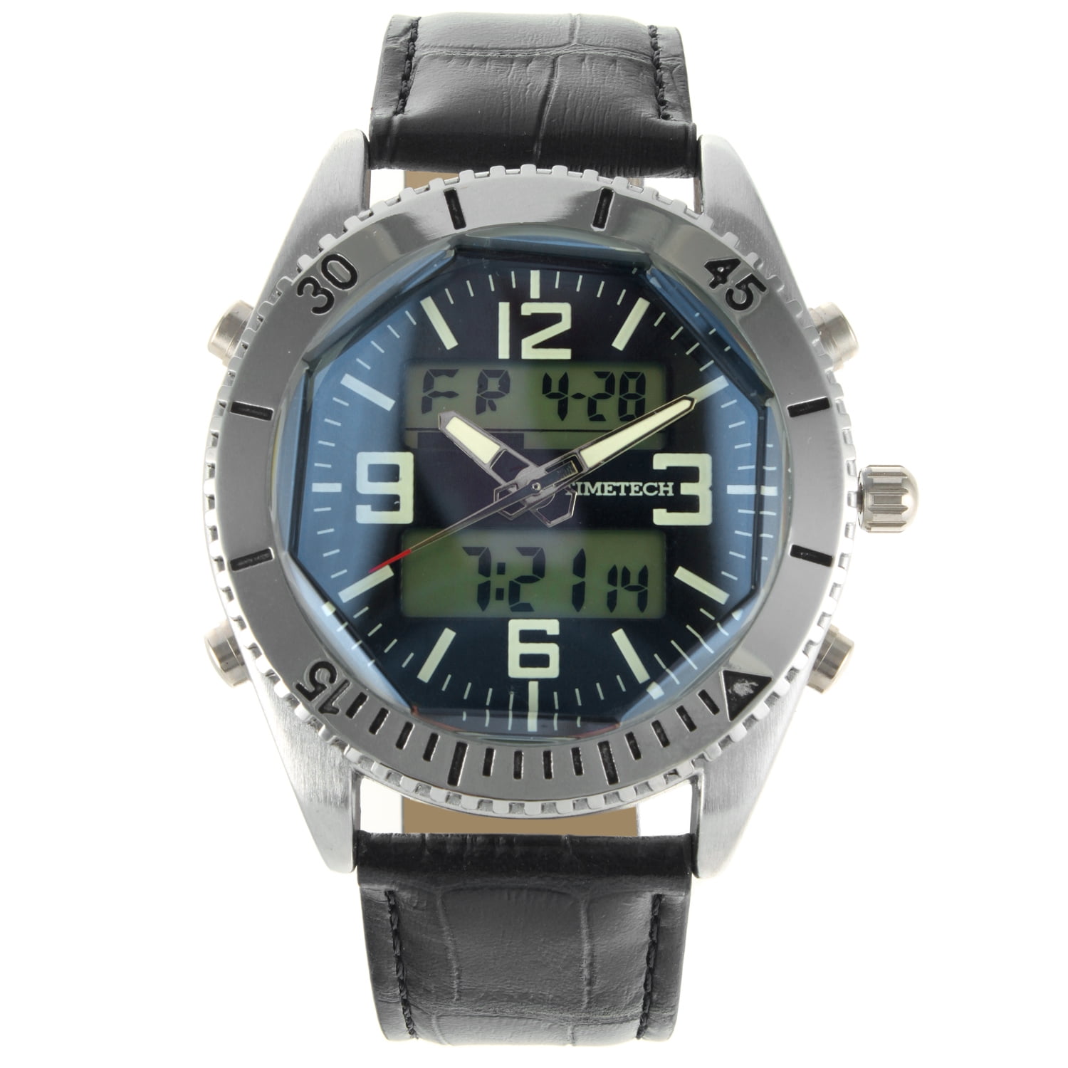TIMETECH Men's Analog/Digital Multi-Function Weekend Sport Watch with ...
