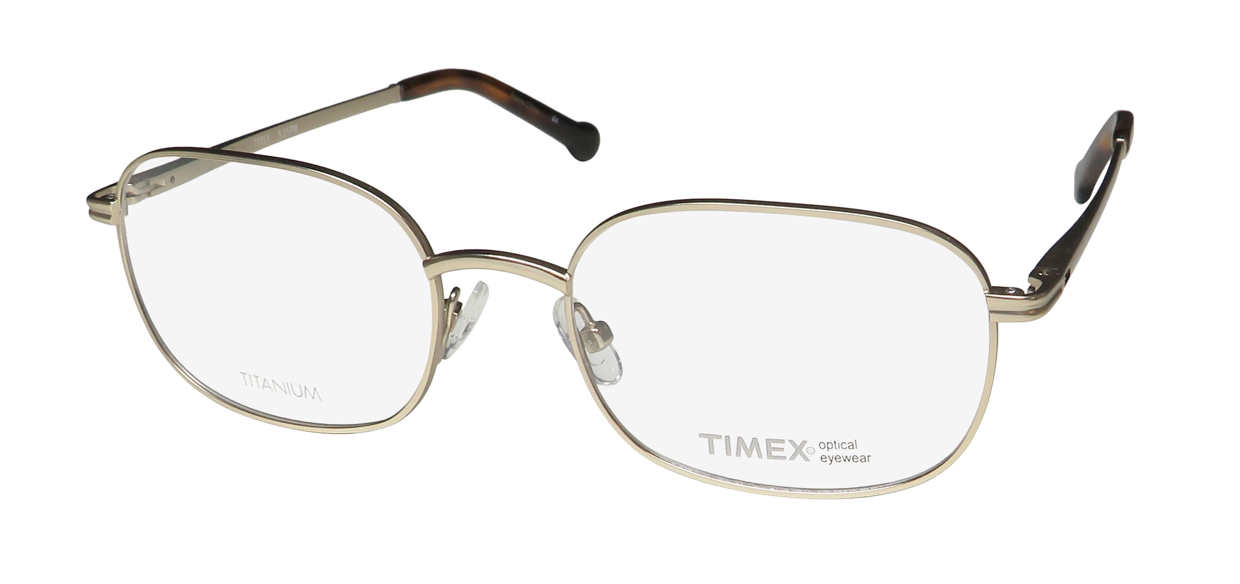 TIMEX 5:21 PM TITANIUM METAL CLASSIC SHAPE NO ALLERGY HIP EYEGLASS ...