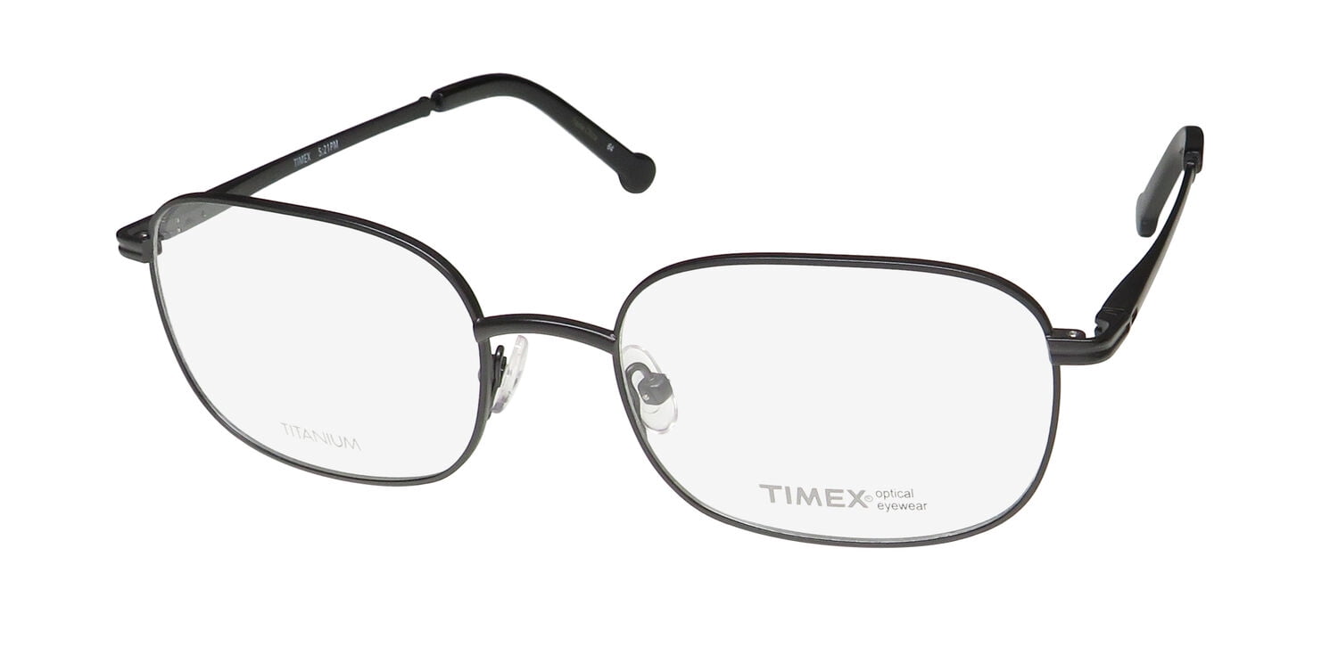 TIMEX 5:21 PM TITANIUM METAL CLASSIC SHAPE NO ALLERGY HIP EYEGLASS ...